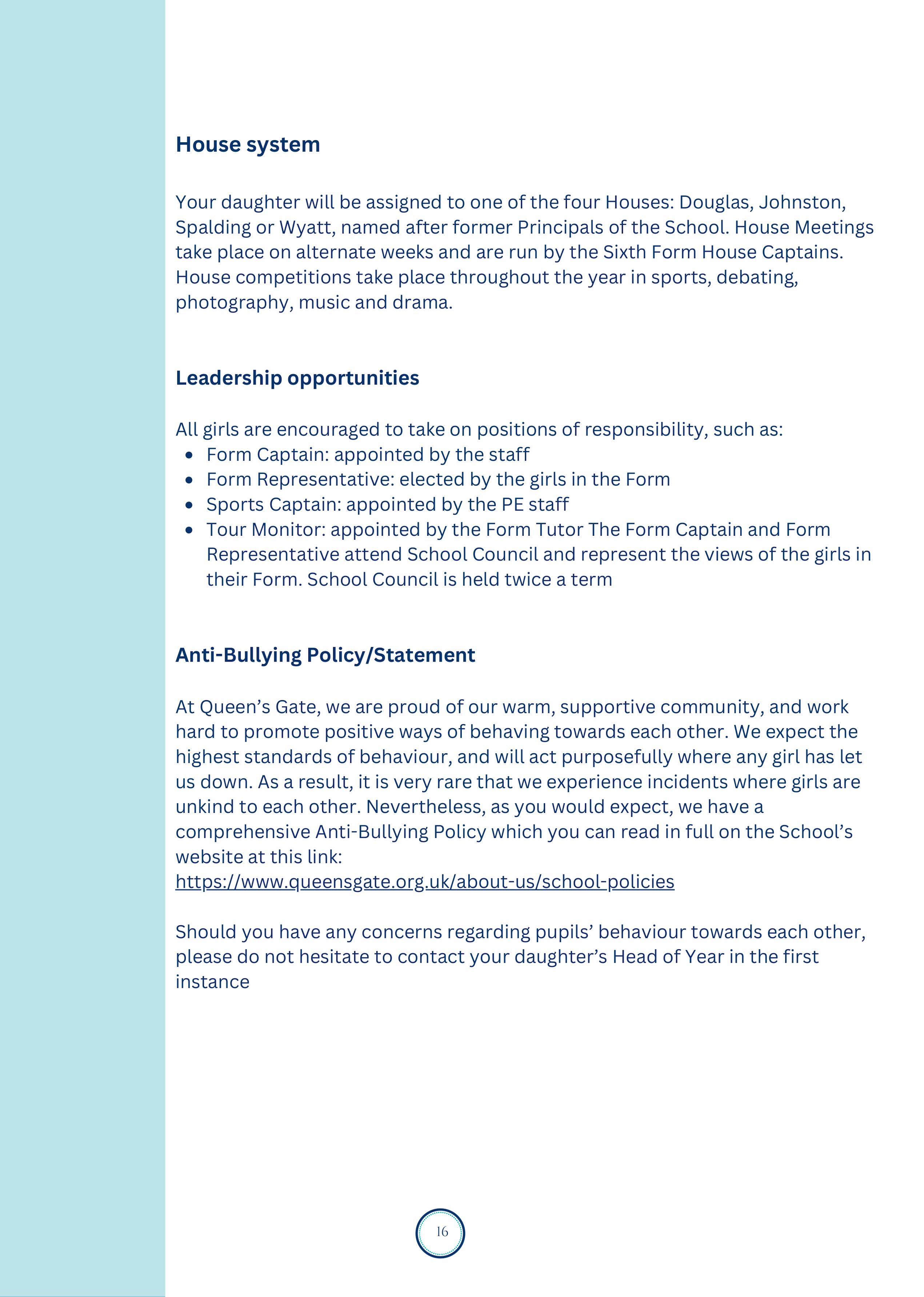 New Joiners Handbook 2023 by Queen's Gate School - Issuu