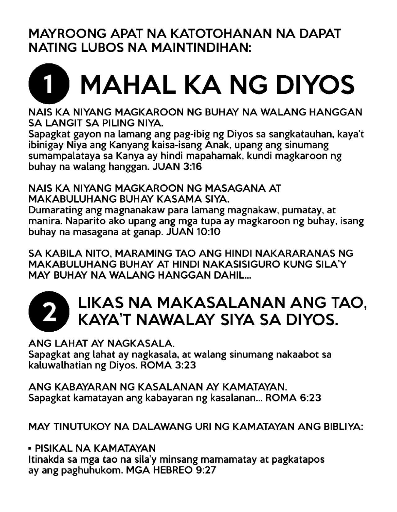 Tagalog Gospel Tract - ONLY JESUS CHRIST SAVES by Filipino Tracts and ...