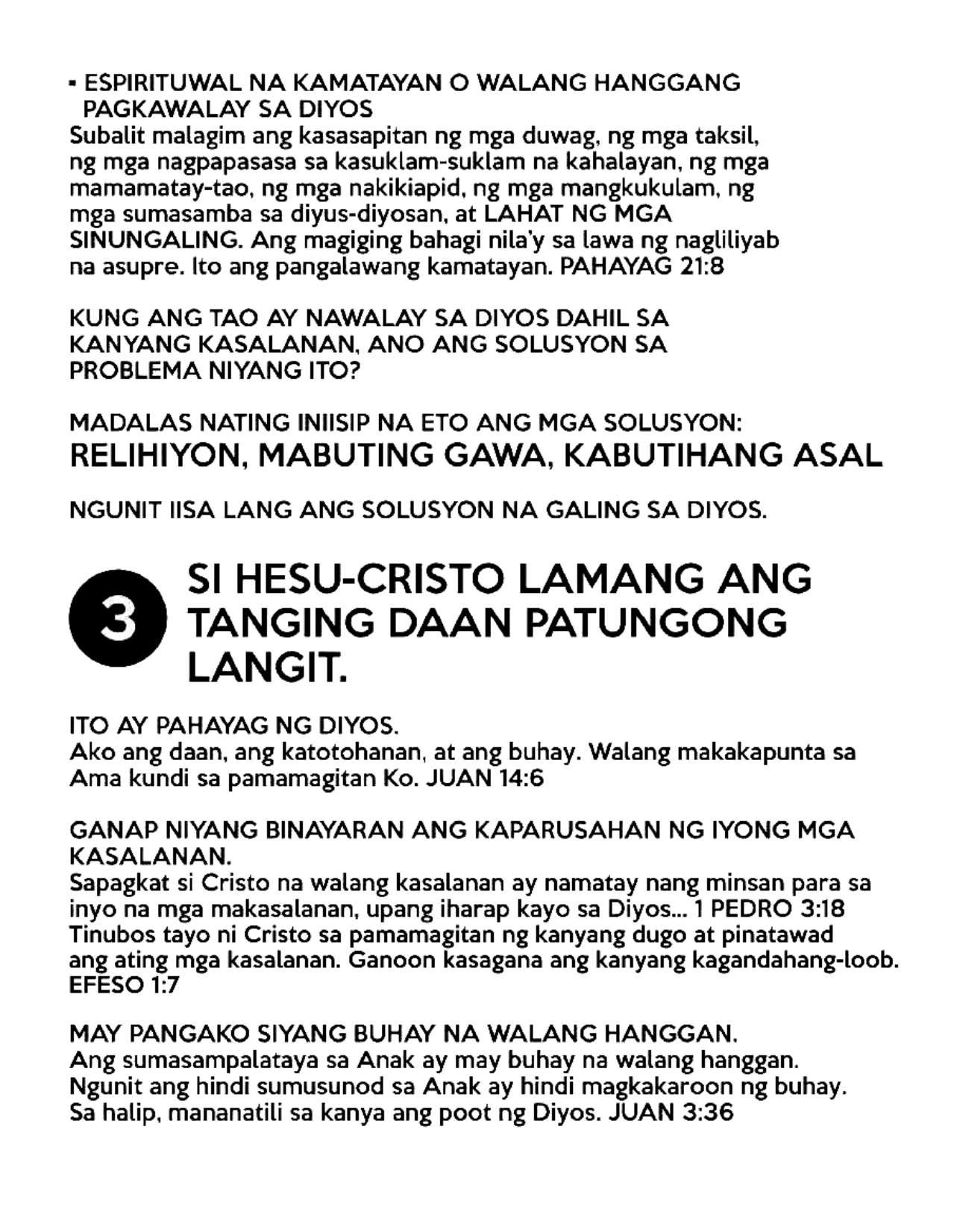 Tagalog Gospel Tract - ONLY JESUS CHRIST SAVES by Filipino Tracts and ...