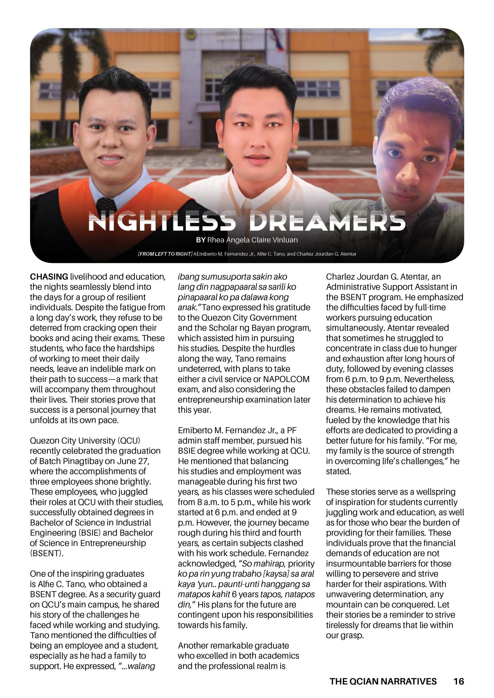 Graduation Magazine - Pinagtibay by The QCU Times Publication - Issuu