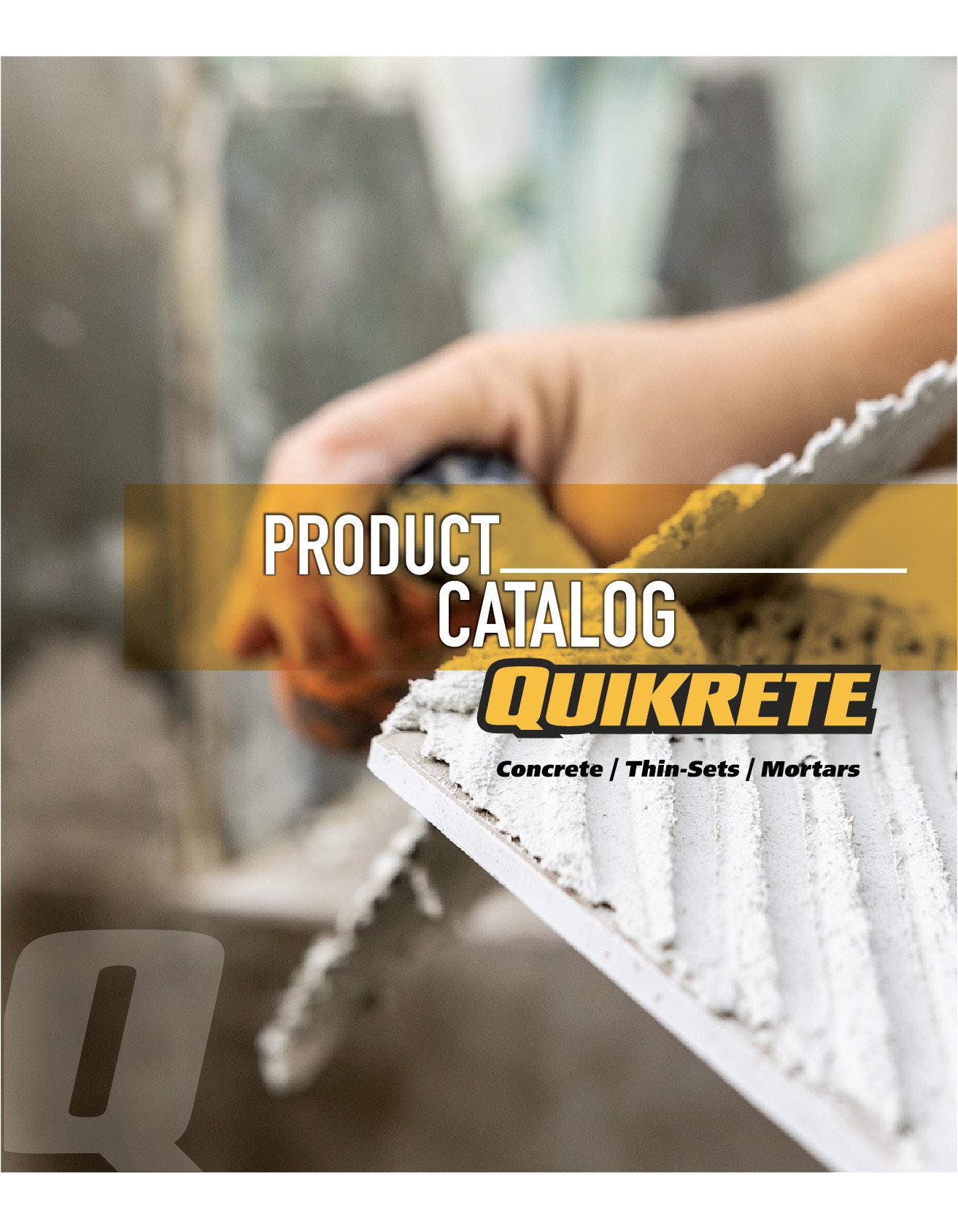 Quikrete Product Catalog by Master Group - Issuu