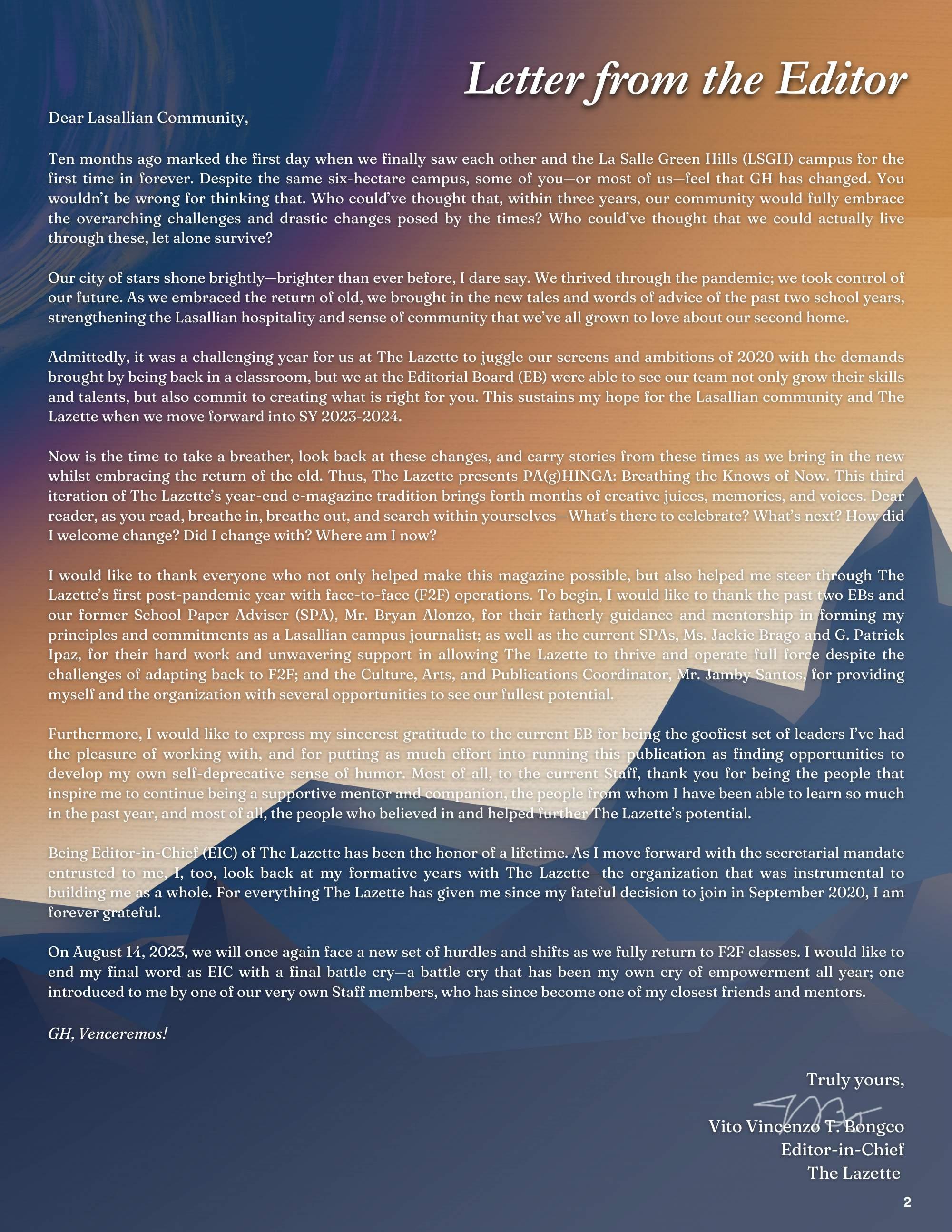 The Lazette E-Magazine 2023: Pa(g)hinga, Breathing the Knows of Now by ...