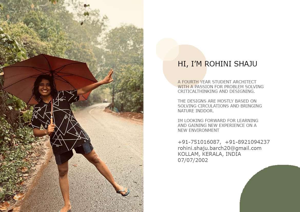 ARCHITECTURE PORTFOLIO I ROHINI SHAJU by Rohini Shaju - Issuu