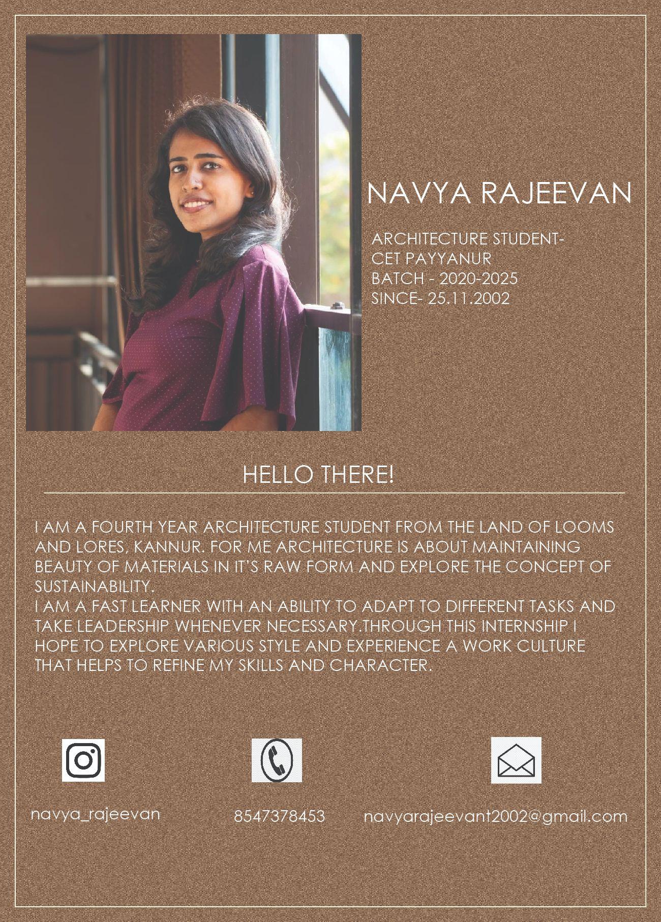 ARCHITECTURE PORTFOLIO by Navya Rajeevan - Issuu