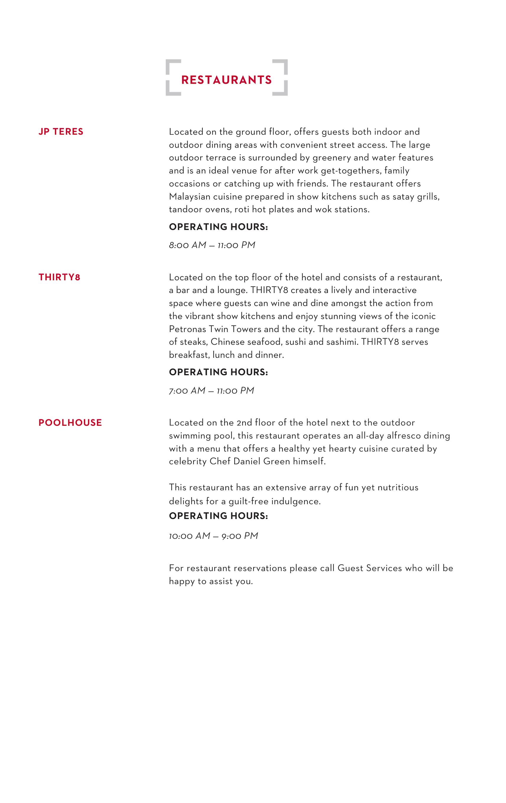 Grand Hyatt Kuala Lumpur - Room Compendium by Grand Hyatt Kuala Lumpur ...