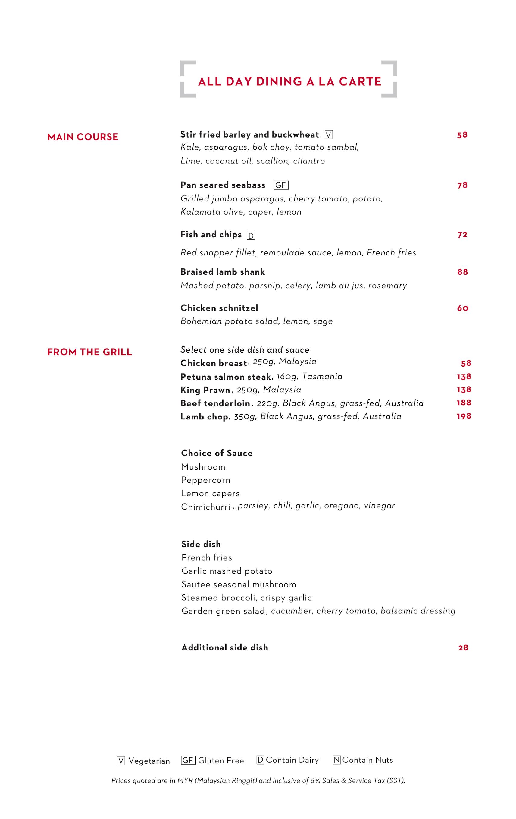 Menu: In-Room Dining by Grand Hyatt Kuala Lumpur - Issuu