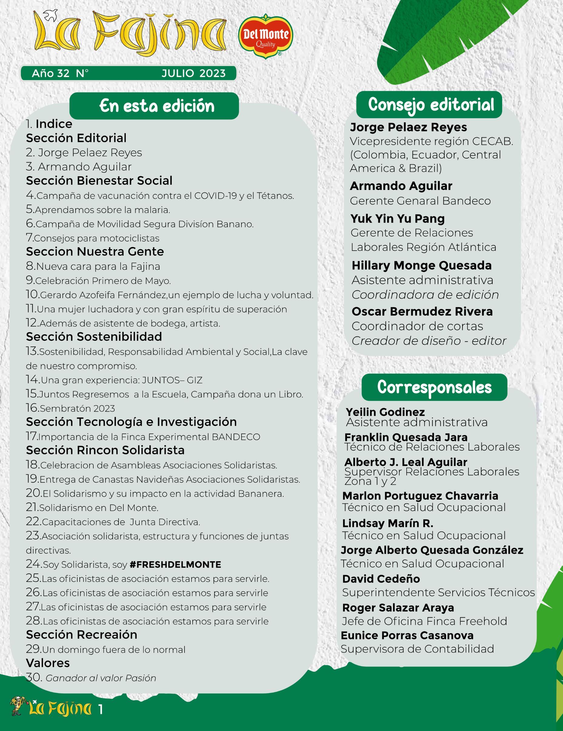 La Fajina 2023 - Bandeco by Oscar Bermudez - Issuu