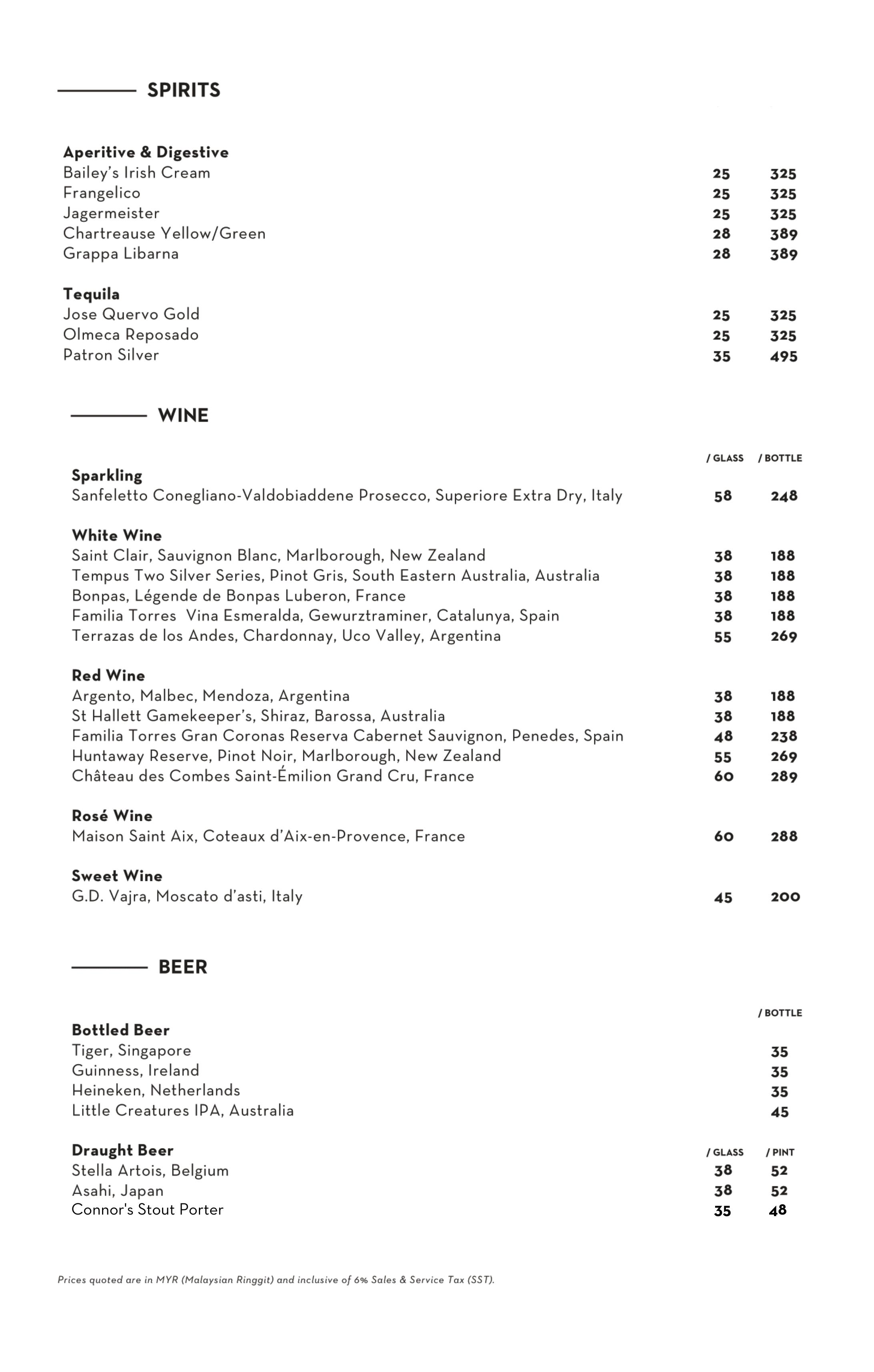 Menu: THIRTY8 A La Carte by Grand Hyatt Kuala Lumpur - Issuu