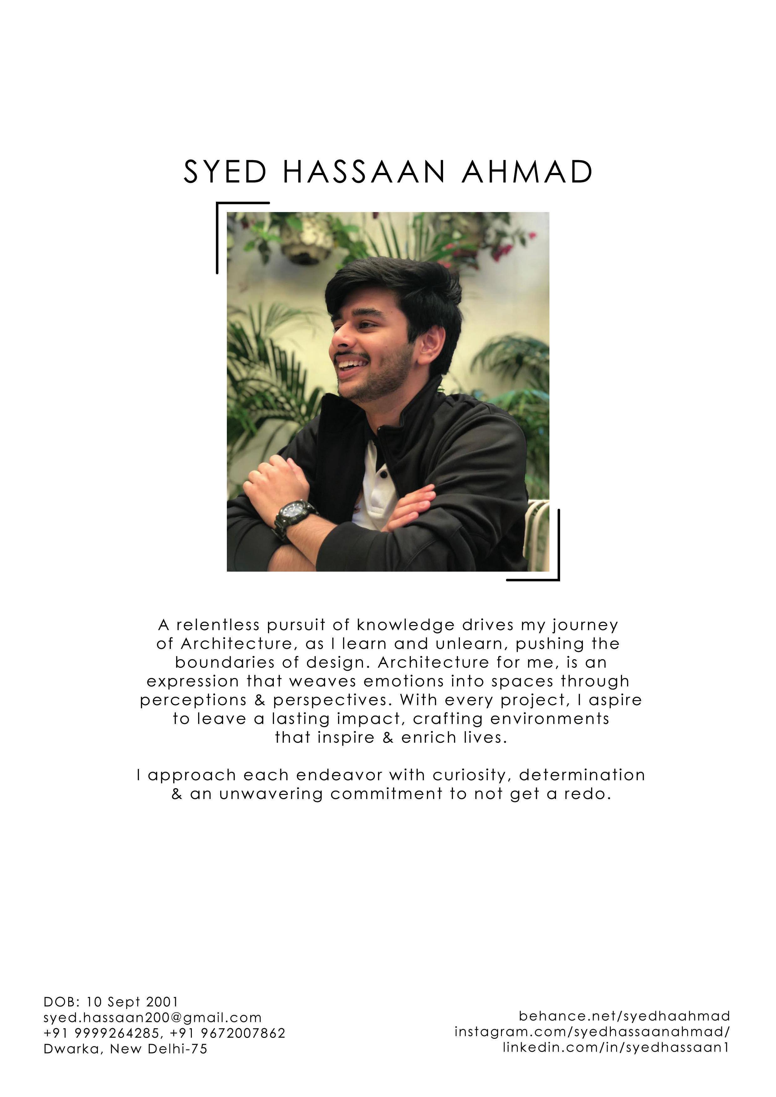Architecture Portfolio_syedhassaanahmad by Syed Hassaan Ahmad - Issuu