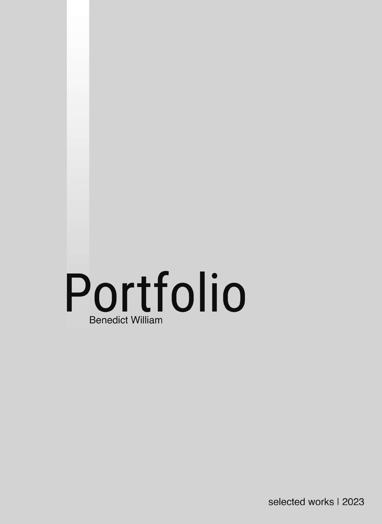 Benedict William - Portfolio by benedict_william - Issuu