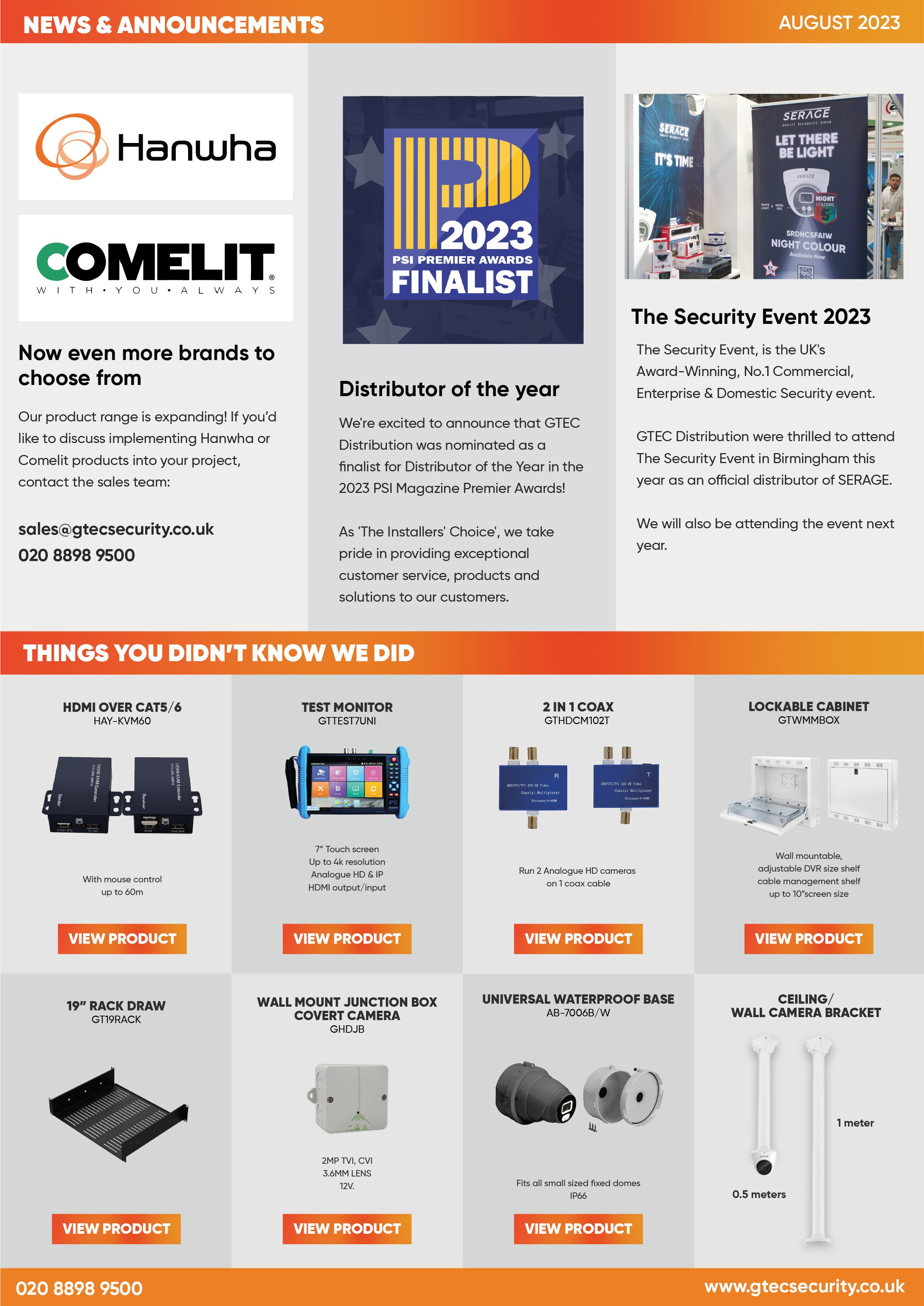 GTEC SNAPSHOT: August 2023 by gtecdistribution - Issuu