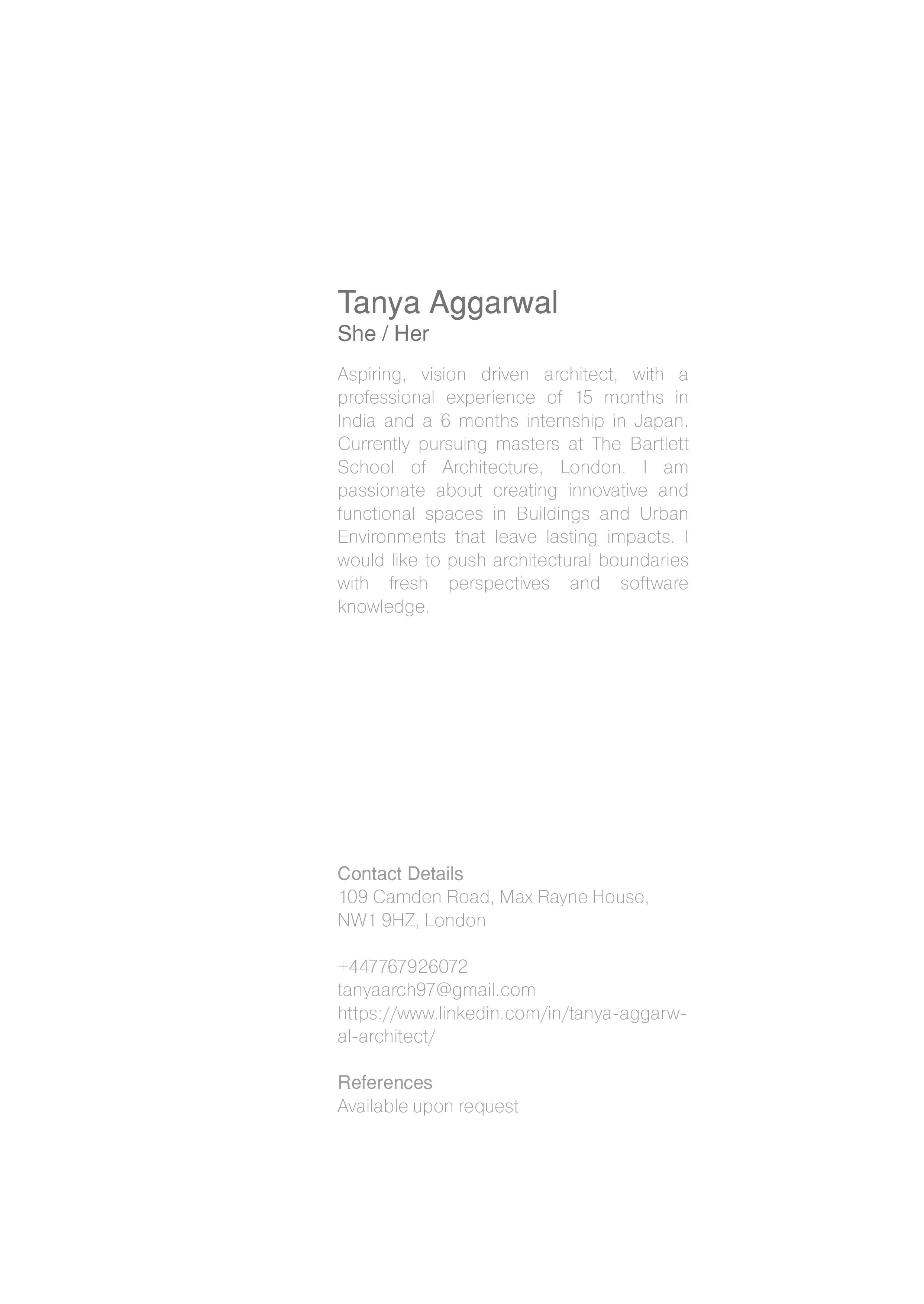 Architecture Portfolio_Tanya Aggarwal by Tanya Aggarwal - Issuu