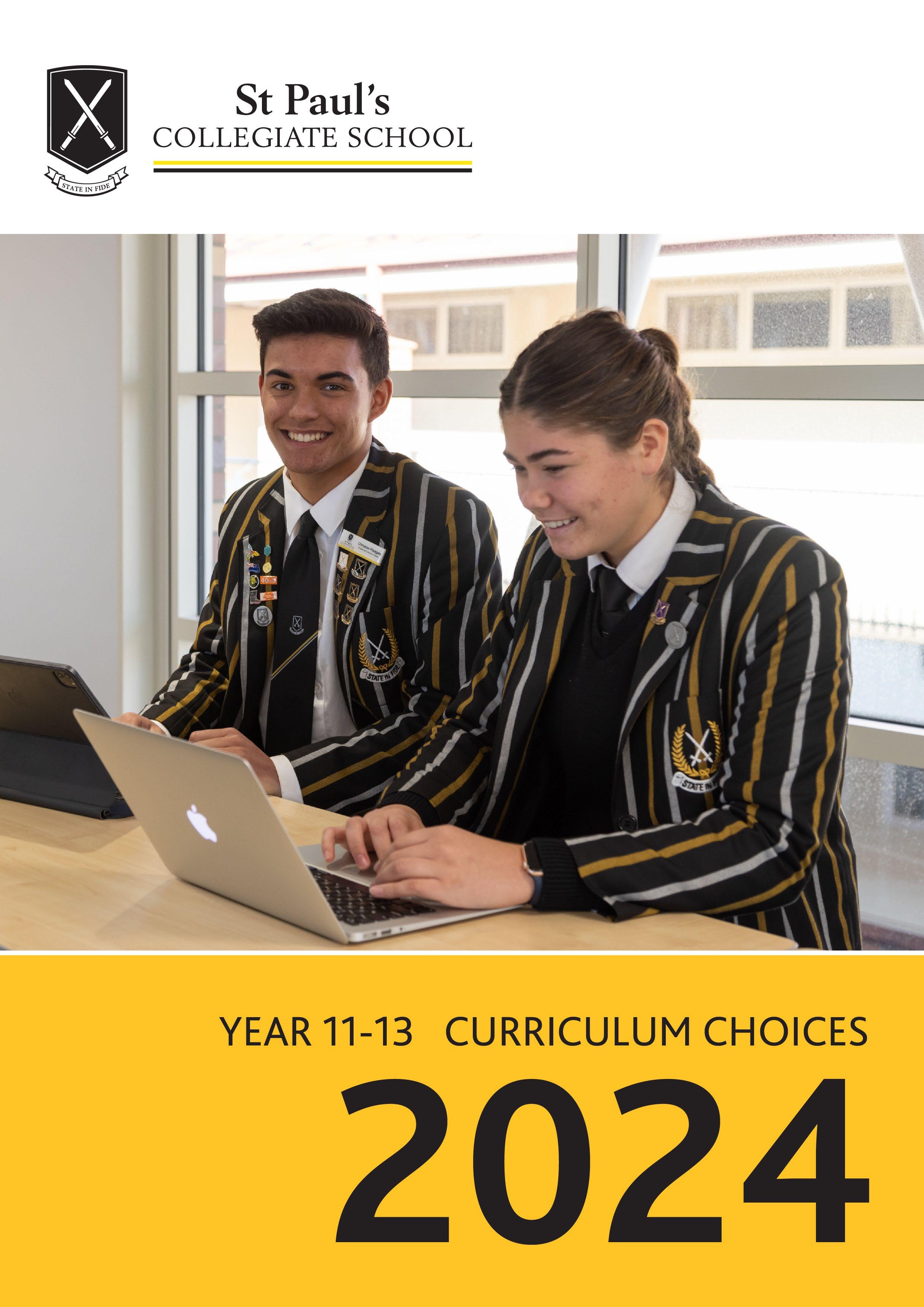 2024 Curriculum Booklet by stpaulscollegiateschoolhamilton - Issuu