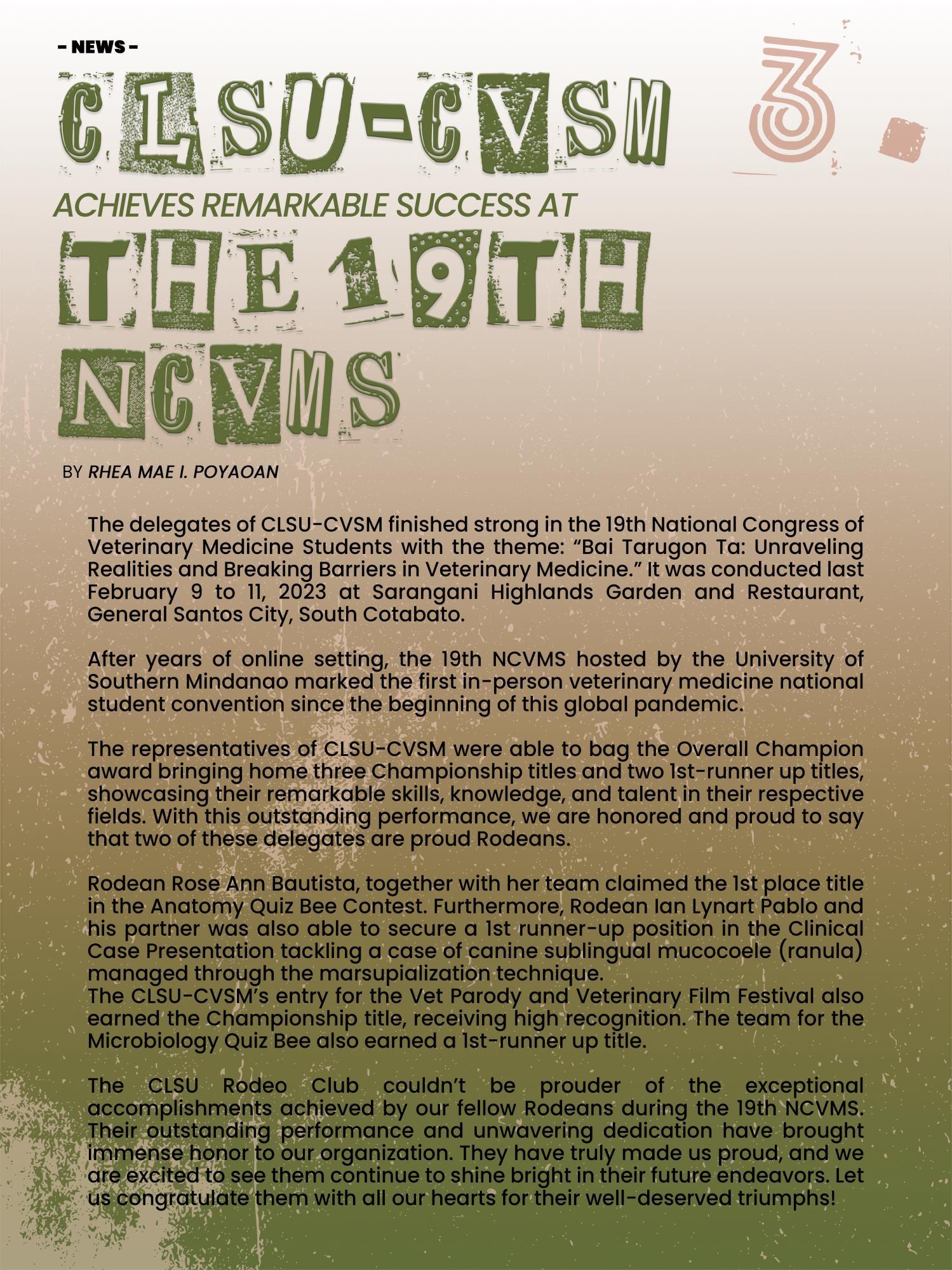 The BULLHORN | Aug 2023 by RC-CLSU - Issuu