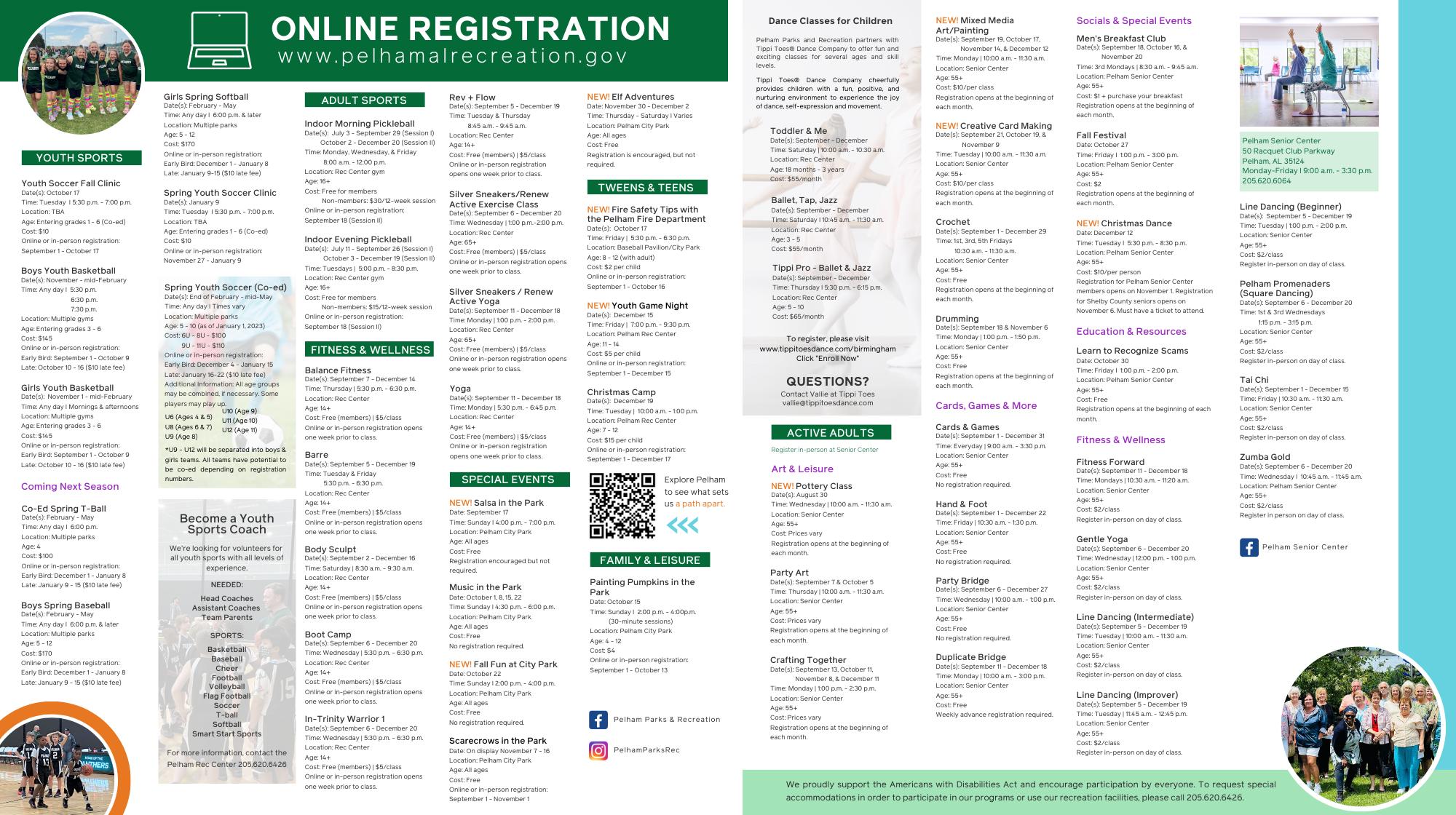 Pelham Parks & Recreation Fall 2023 Program Guide by Pelham, Alabama - Issuu