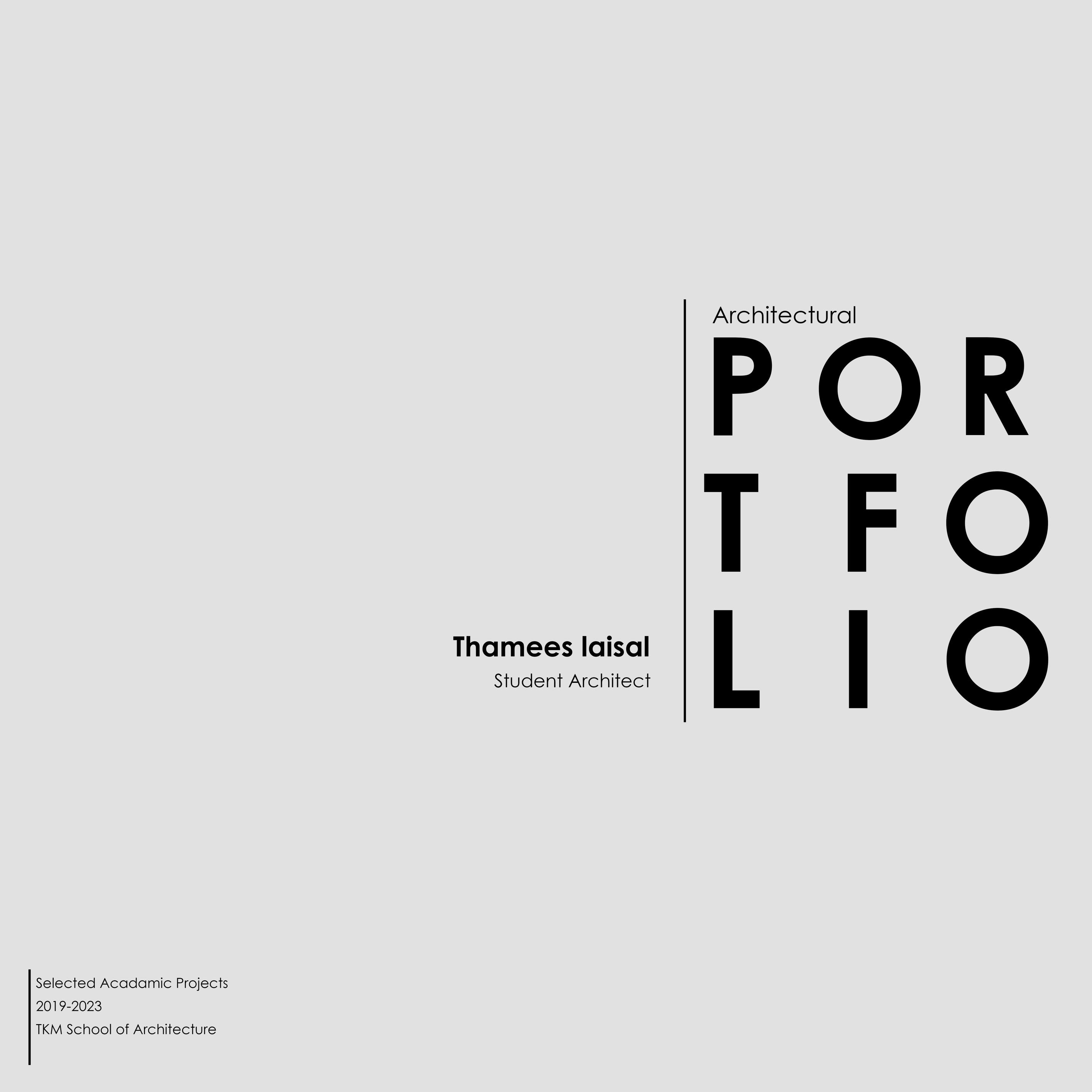 Architectural Portfolio - Thamees Laisal by thamees laisal - Issuu