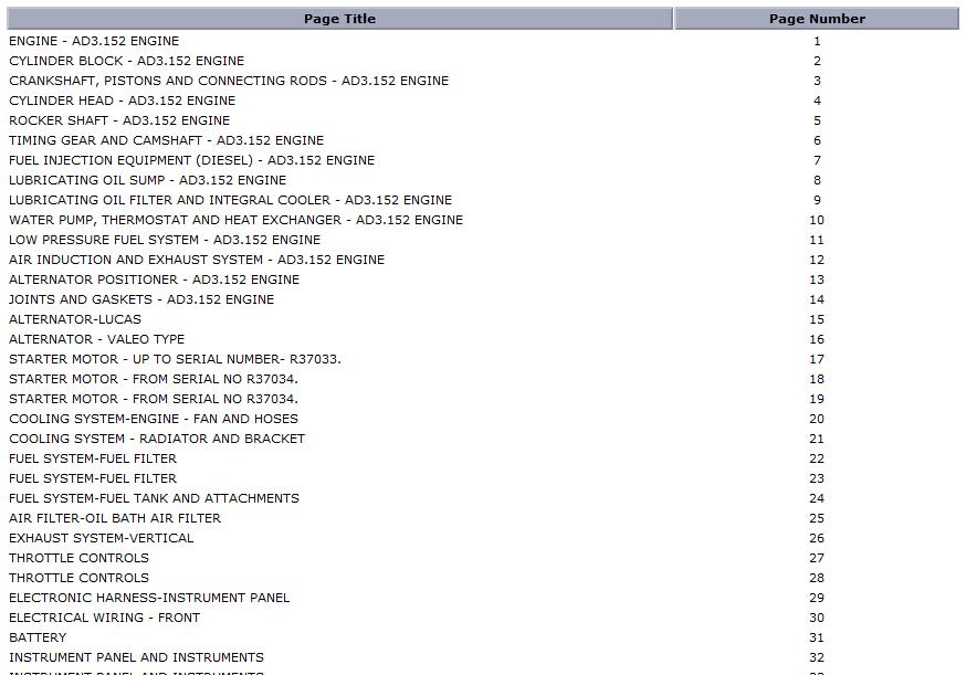 Massey Ferguson MF 353 S TRACTOR Parts Catalogue Manual Instant ...