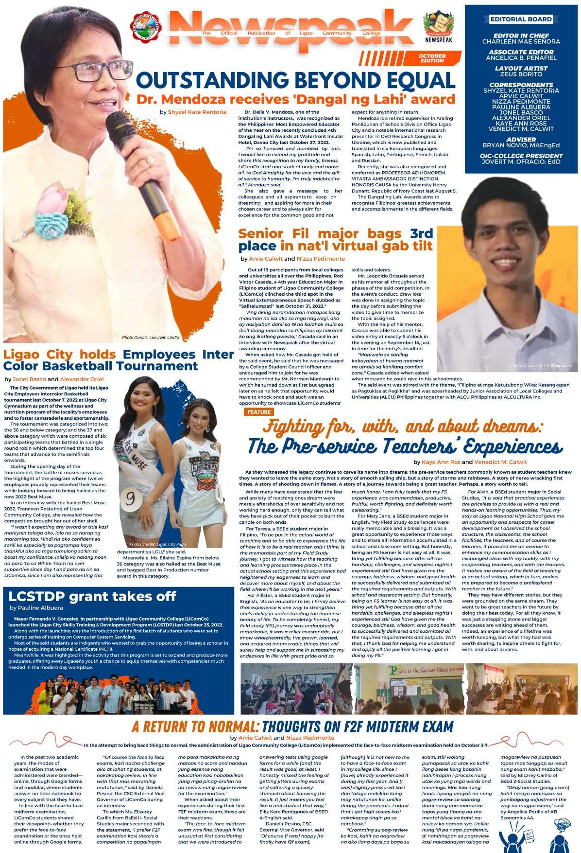 NEWSPEAK: The Ripple of Truth in Pen ( SY 2022-2023) by BRYAN NOVIO - Issuu