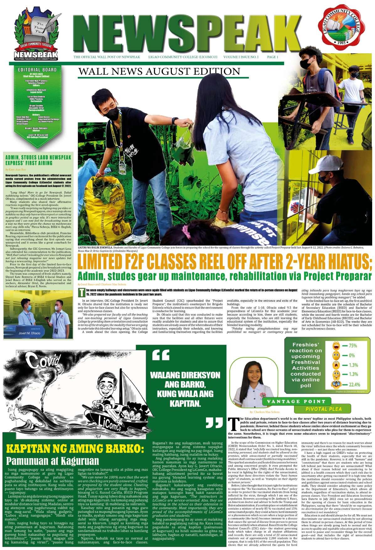 NEWSPEAK: The Ripple of Truth in Pen ( SY 2022-2023) by BRYAN NOVIO - Issuu