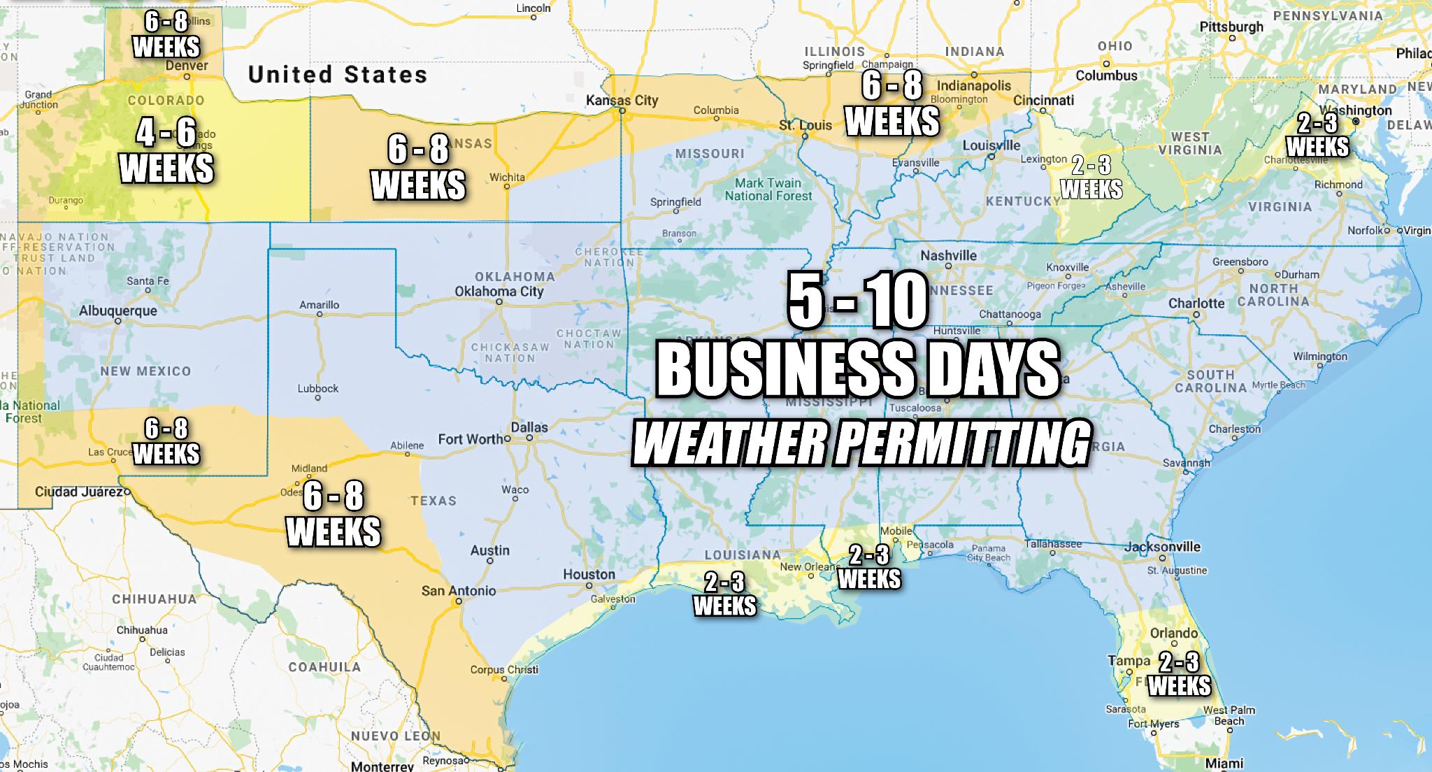 American Steel Builders Map Areas by American Steel Builders - Issuu