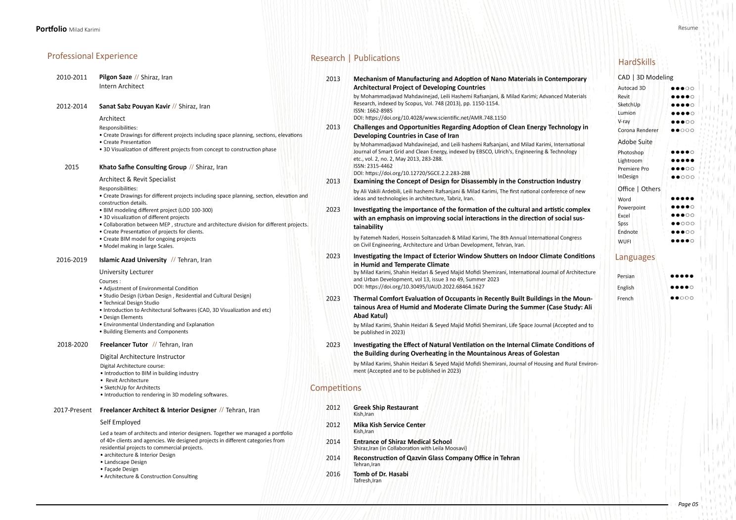 Milad Karimi Portfolio |2010-2023| (3rd Ed) by Milad Karimi - Issuu