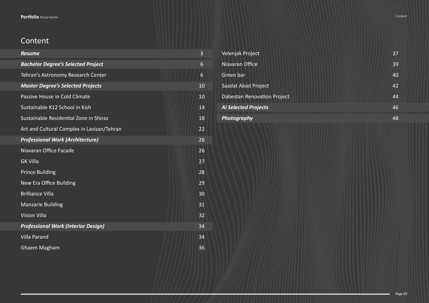 Milad Karimi Portfolio |2010-2023| (3rd Ed) by Milad Karimi - Issuu