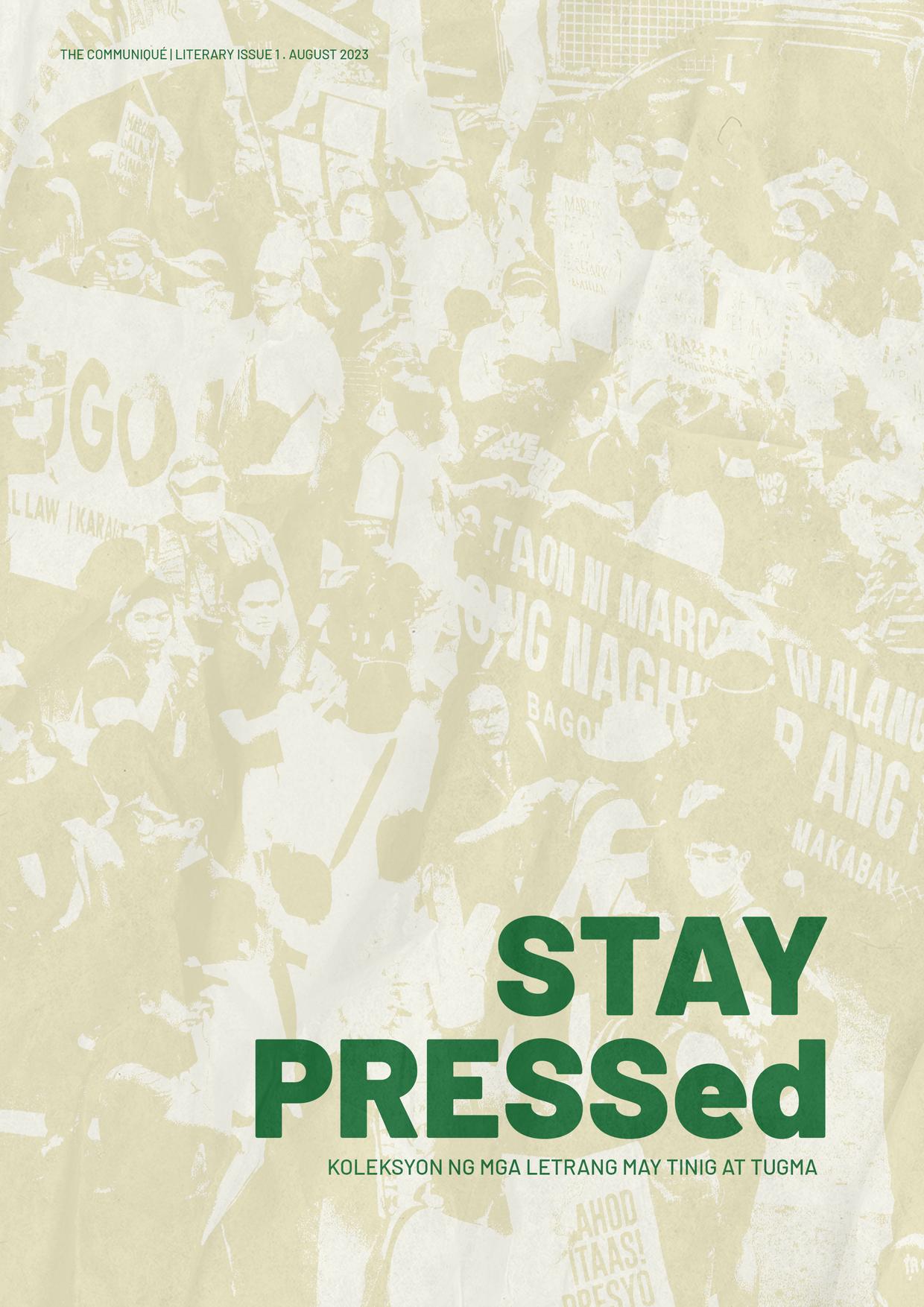Stay PRESSed: Koleksyon ng mga Letrang may Tugma at Tinig by The ...