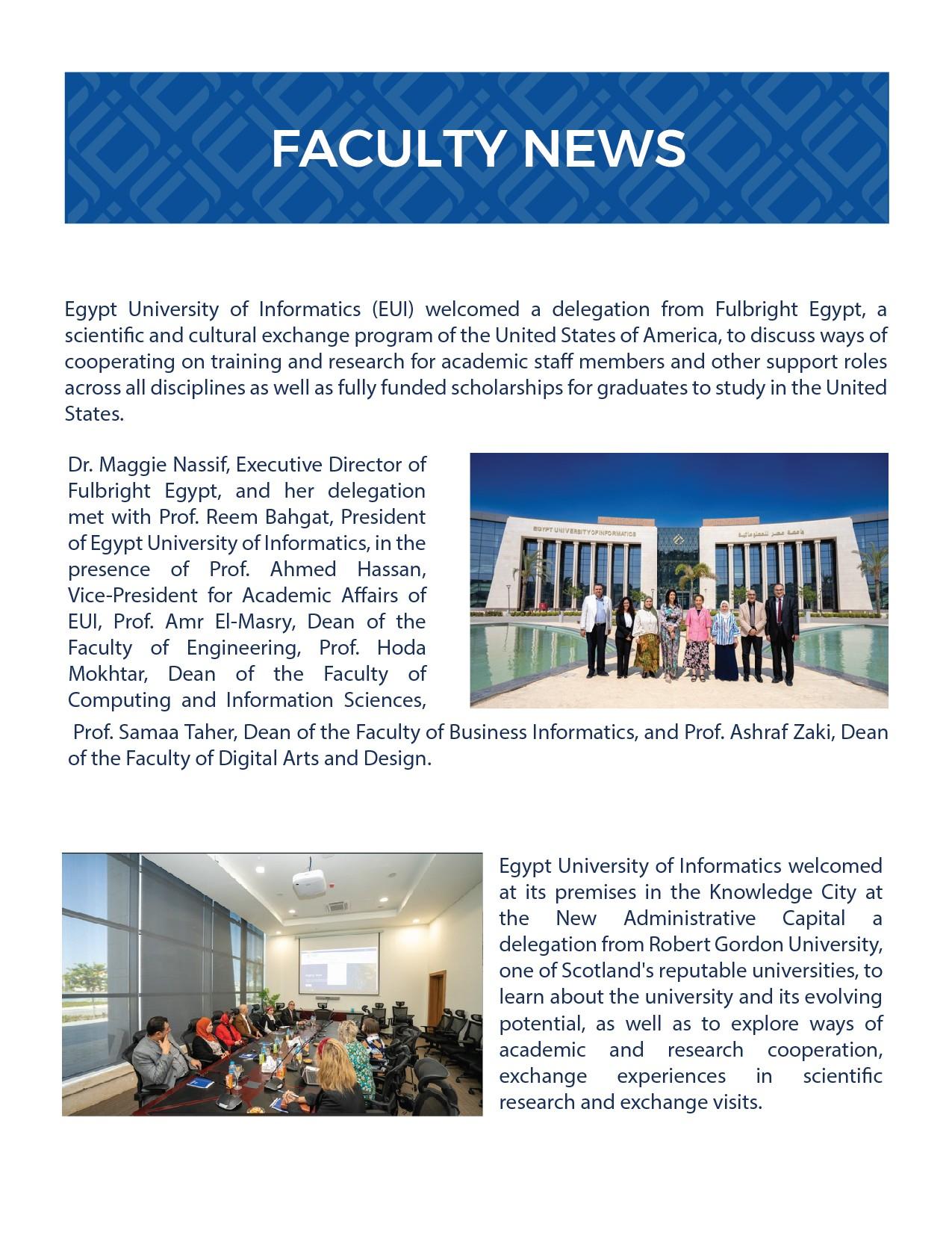 EUI Newsletter-August 2023-Issue#3 by Egypt University of Informatics - Issuu