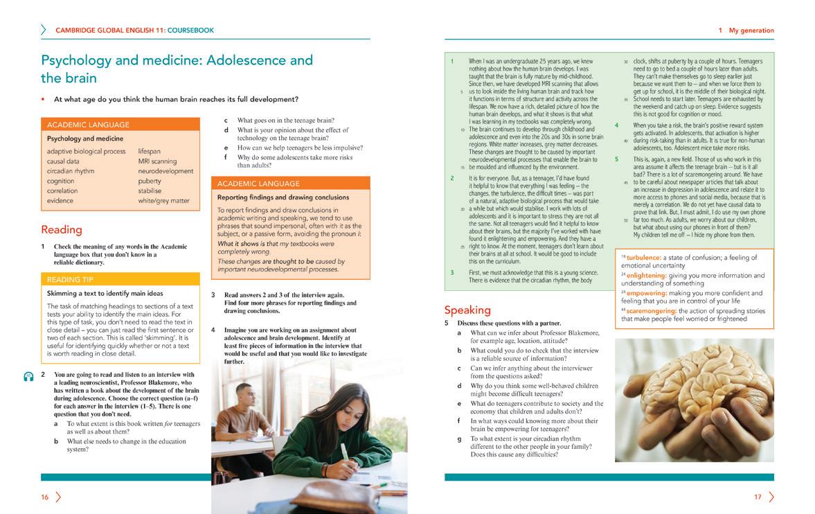 Cambridge Global English 10-12 - Coursebook 11 Sample by Cambridge ...