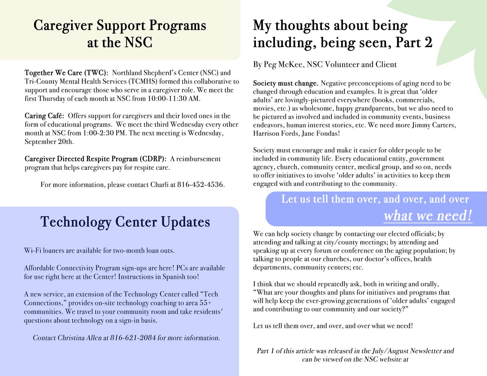 NSC News from the Heart: September/October 2023 Issue by NorthlandSC ...