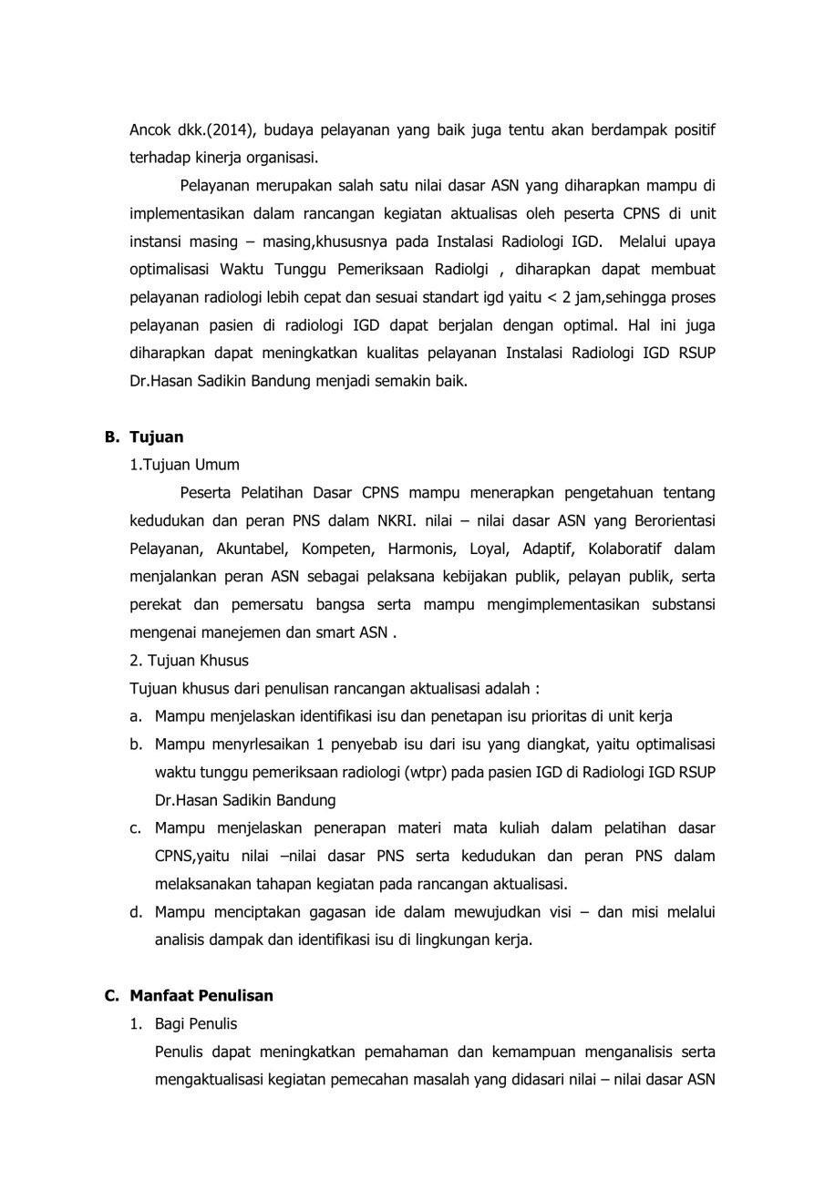 Optimalisasi Waktu Tunggu Pemeriksaan Radiologi (WTPR) Pada Pasien IGD ...