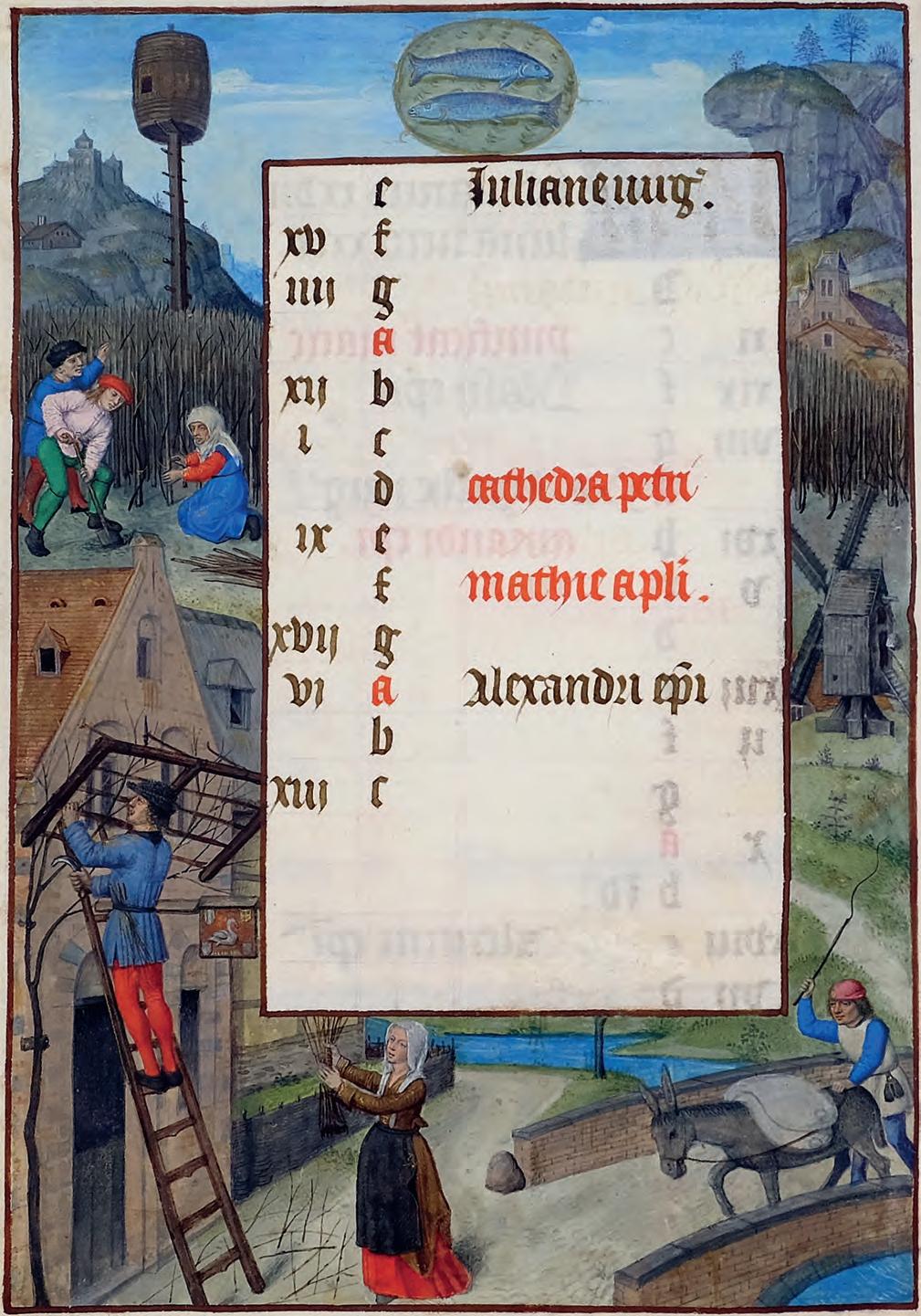 Tage und Werke | Illustrated calendar series in Flemish manuscripts ...
