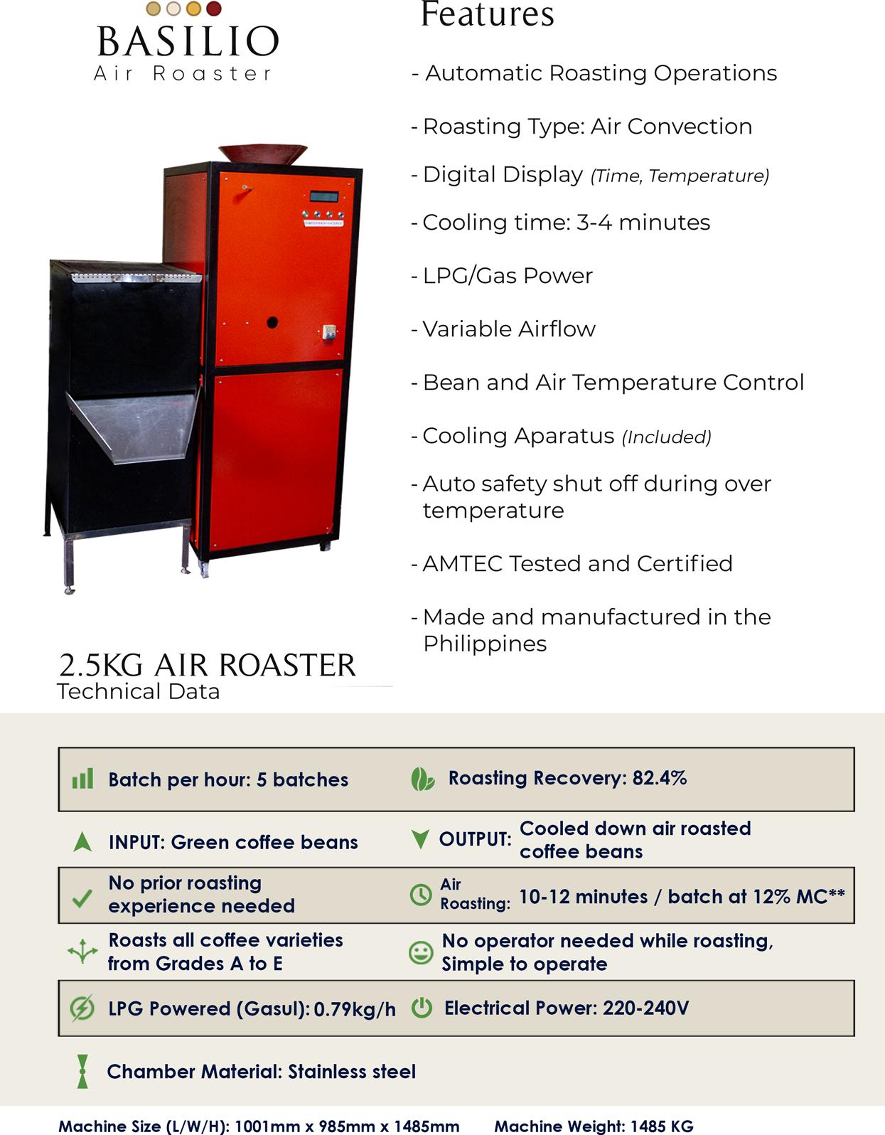 Basilio Air Roaster by raphael.basiliocoffee - Issuu