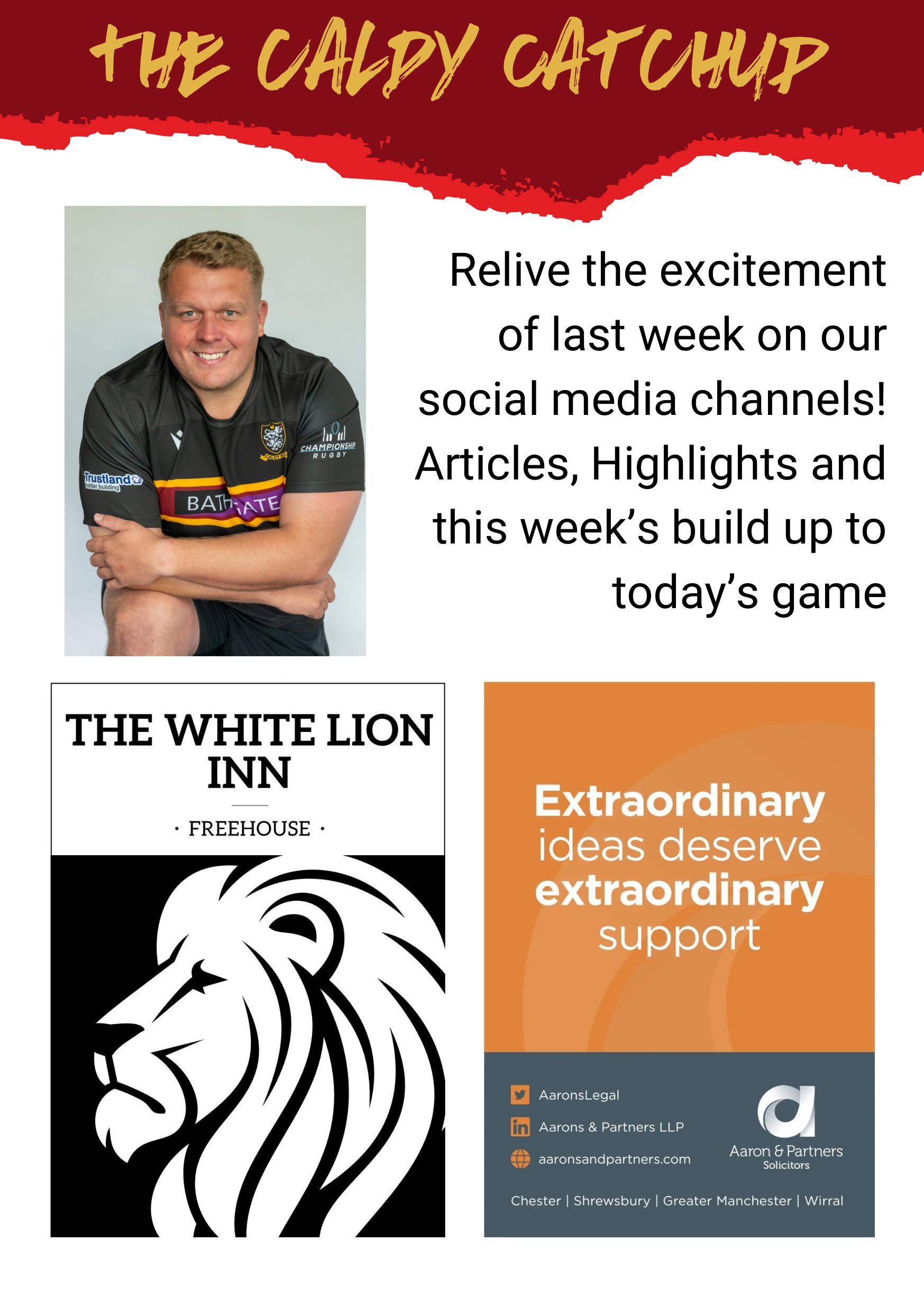 Caldy RFC Vs Ampthill - Premiership Cup by Caldy Rugby Club - Issuu