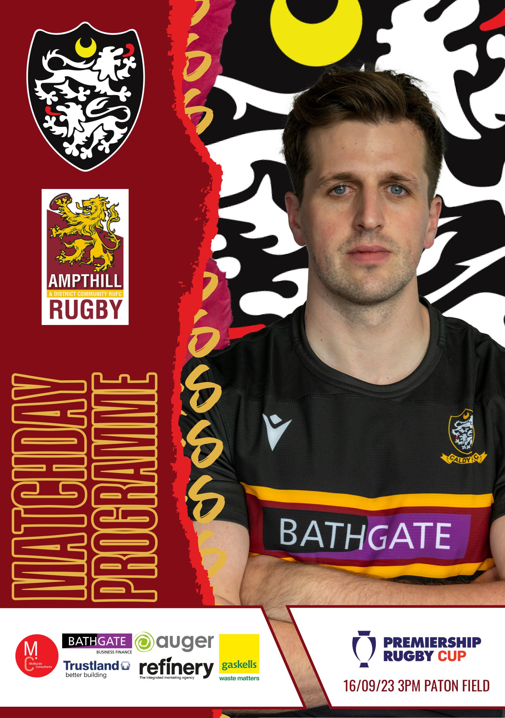 Caldy RFC Vs Ampthill - Premiership Cup by Caldy Rugby Club - Issuu