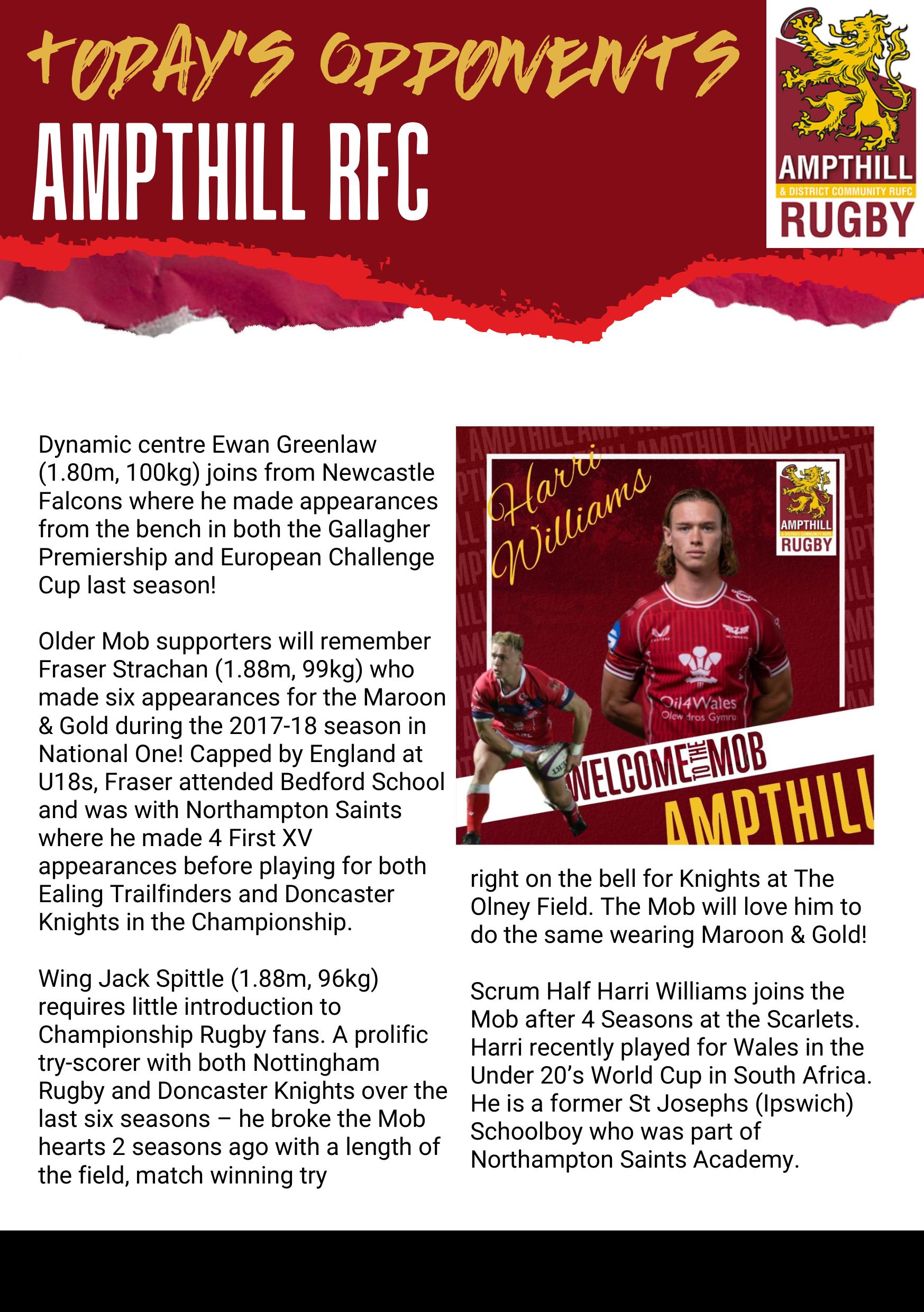 Caldy RFC Vs Ampthill - Premiership Cup by Caldy Rugby Club - Issuu