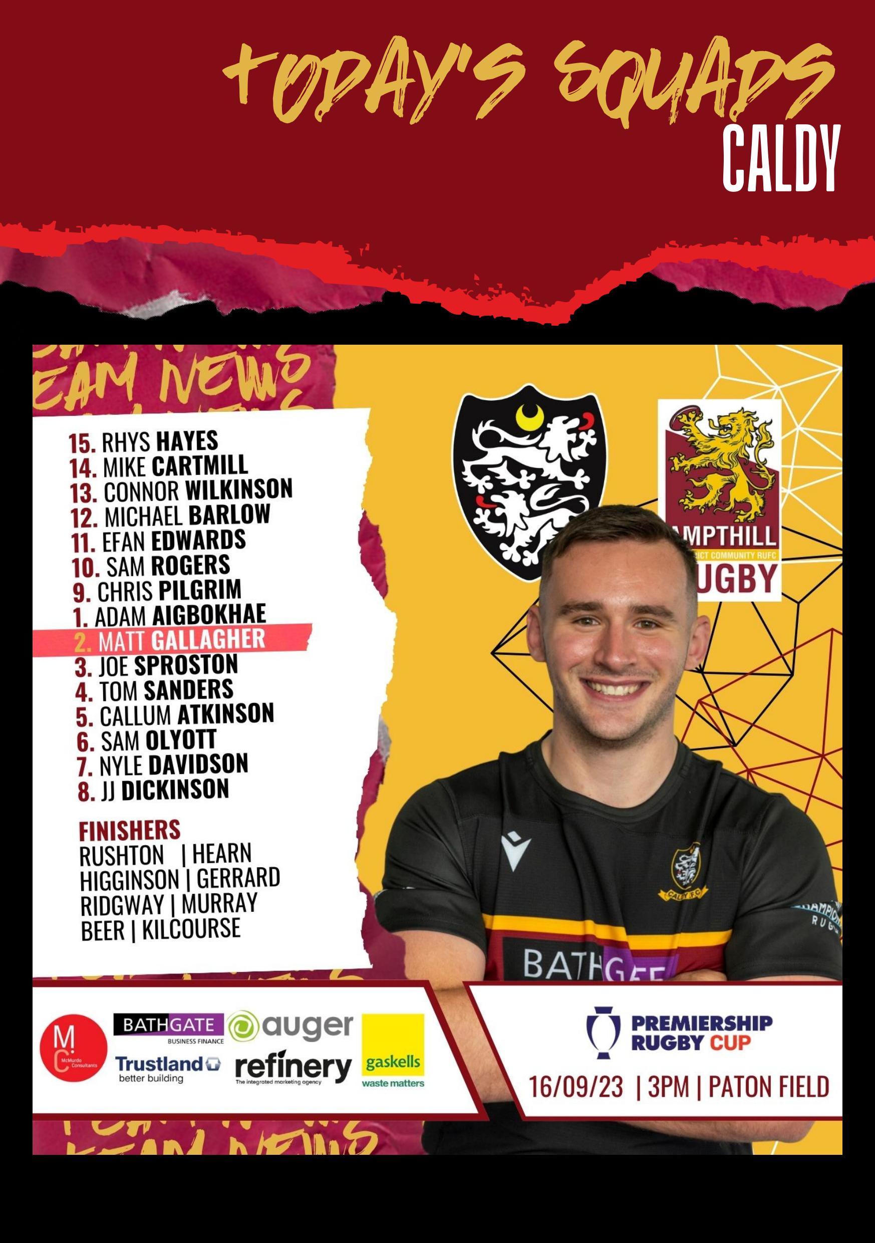 Caldy RFC Vs Ampthill - Premiership Cup by Caldy Rugby Club - Issuu