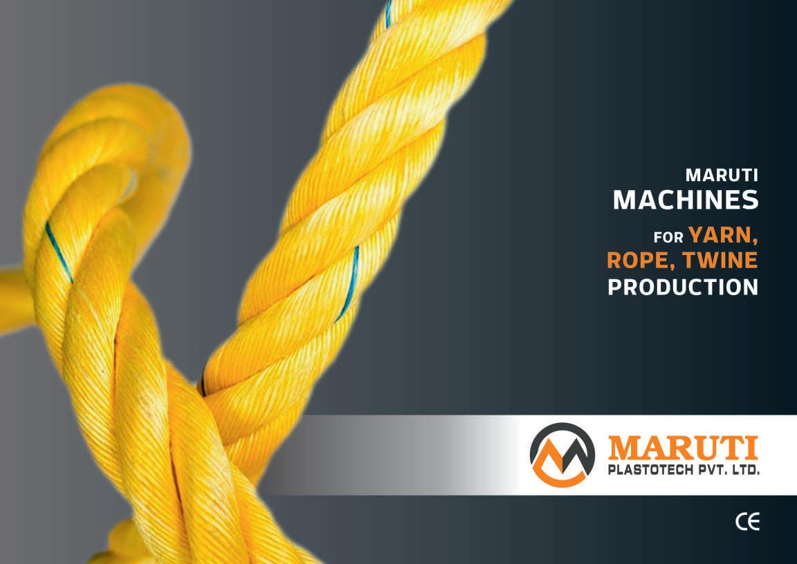 Rope Making Machine Manufacturer & Exporter In India by Maruti ...