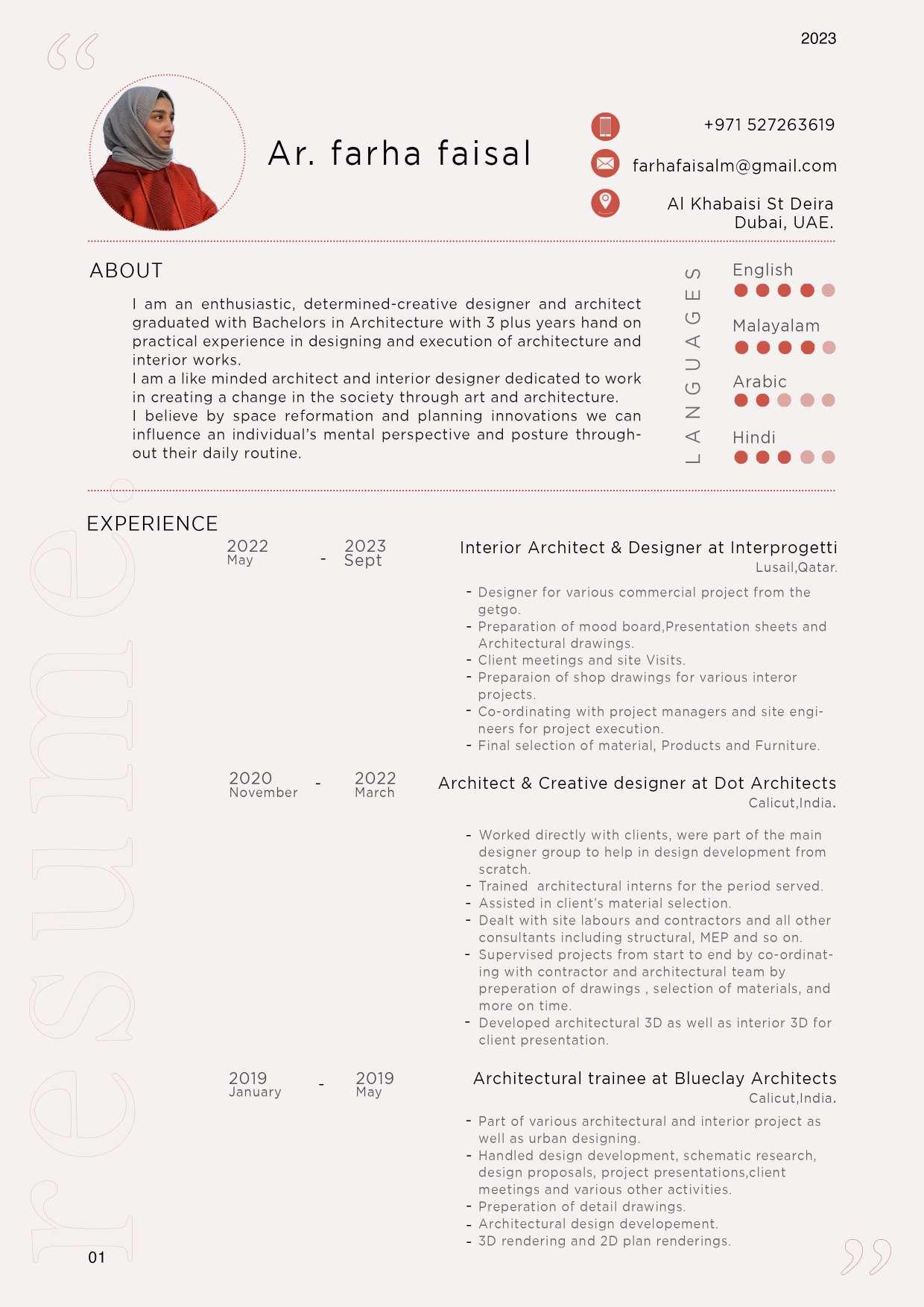 Design Portfolio_Ar.Farha Faisal by Farha Faisal - Issuu