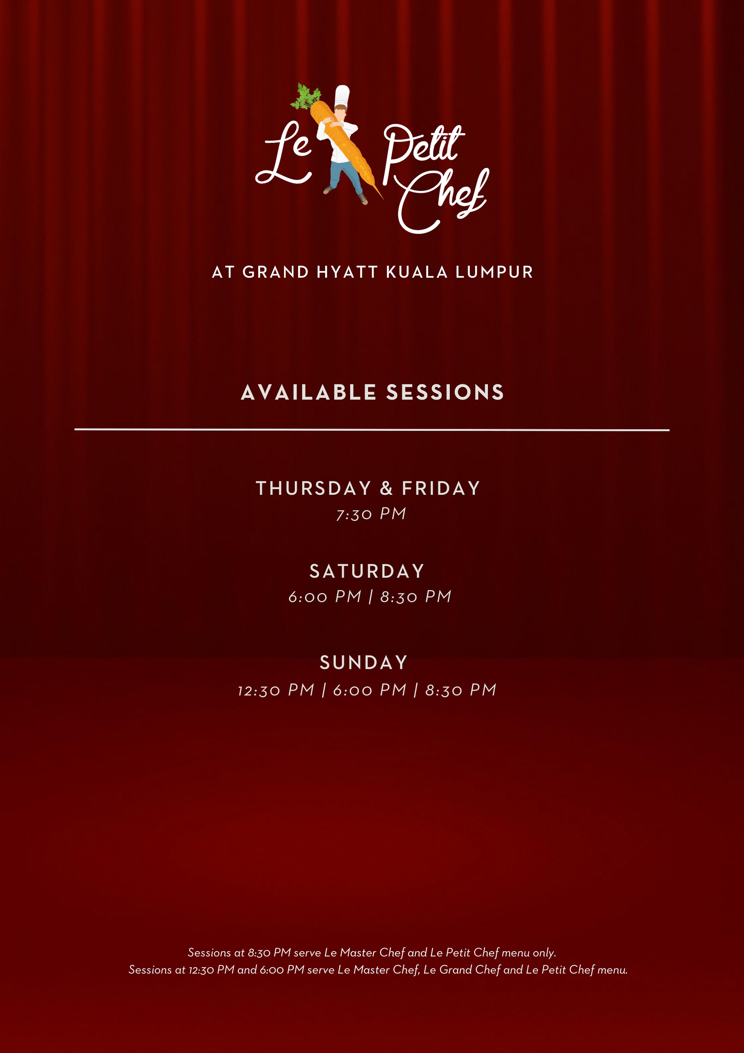 Menu: Le Petit Chef at Grand Hyatt Kuala Lumpur by Grand Hyatt Kuala ...