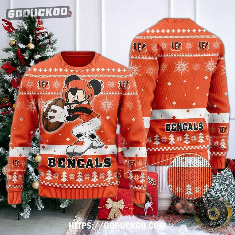 Cleveland Browns Wacky Donald Duck Football NFL Xmas Ugly Sweater ...