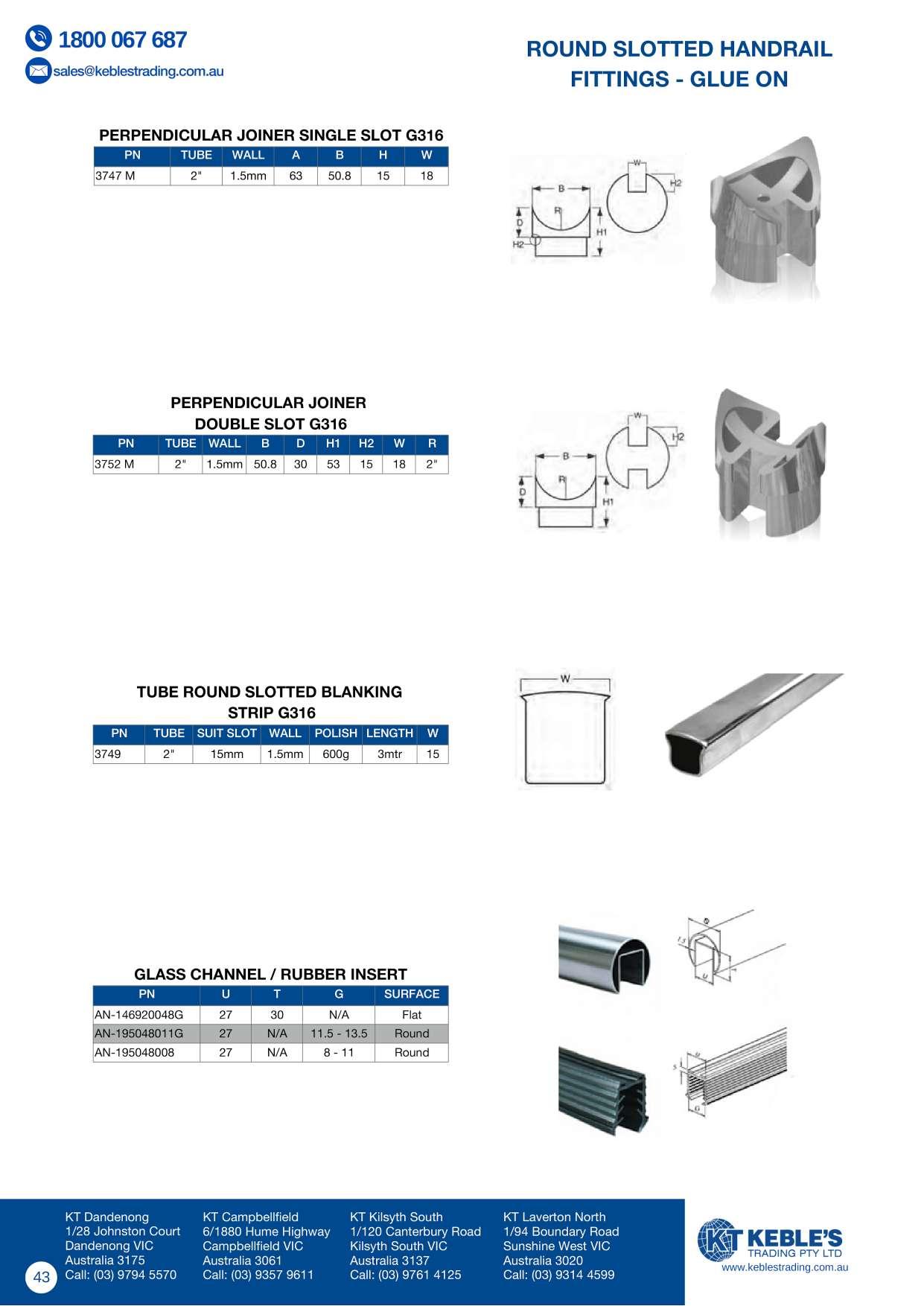 Handrail Catalogue 2023 by keblestrading.com.au - Issuu