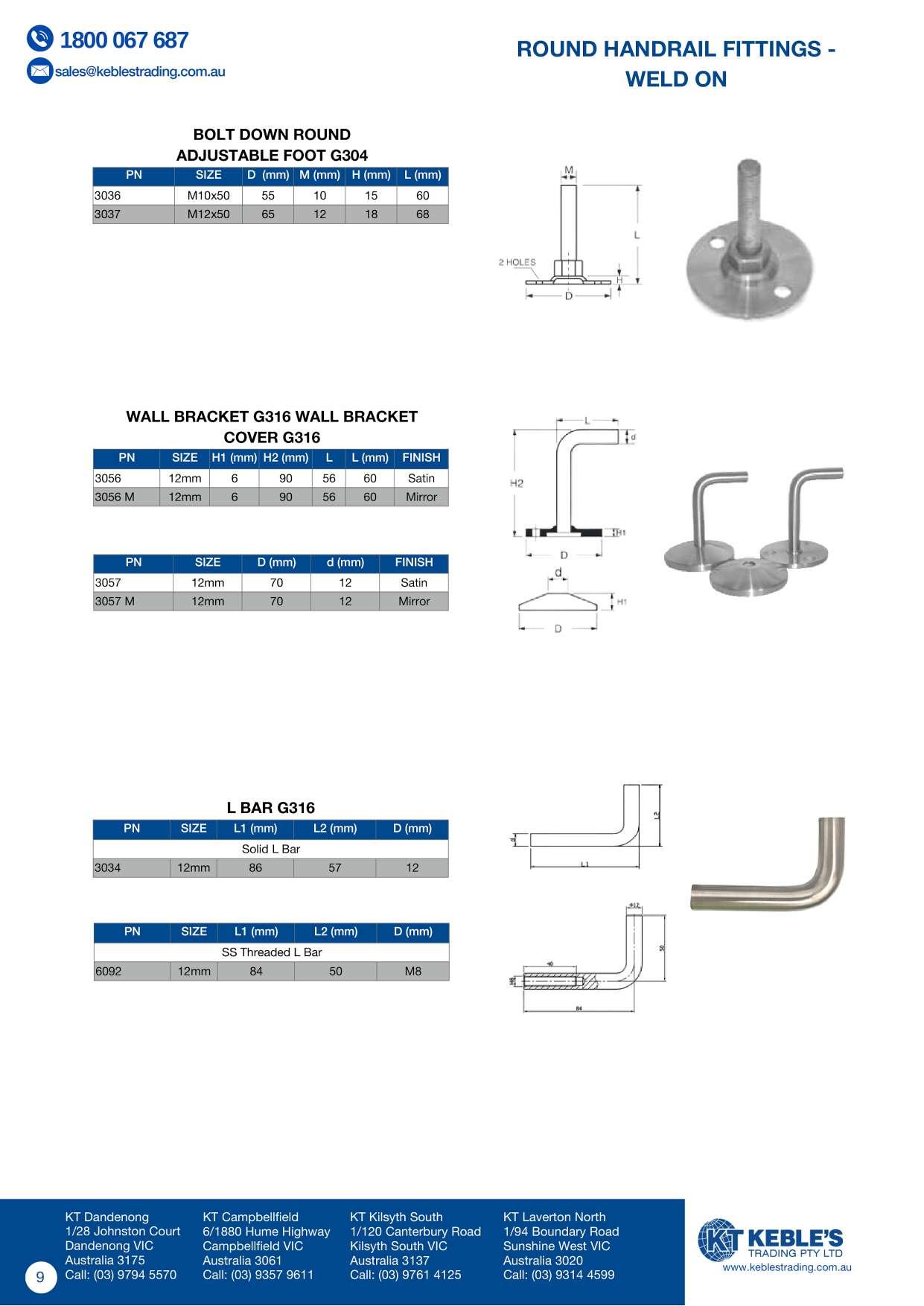 Handrail Catalogue 2023 by keblestrading.com.au - Issuu