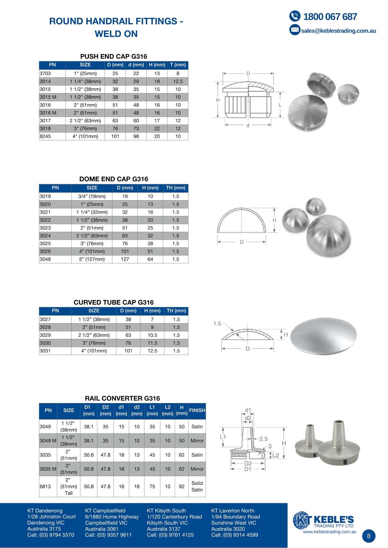 Handrail Catalogue 2023 by keblestrading.com.au - Issuu