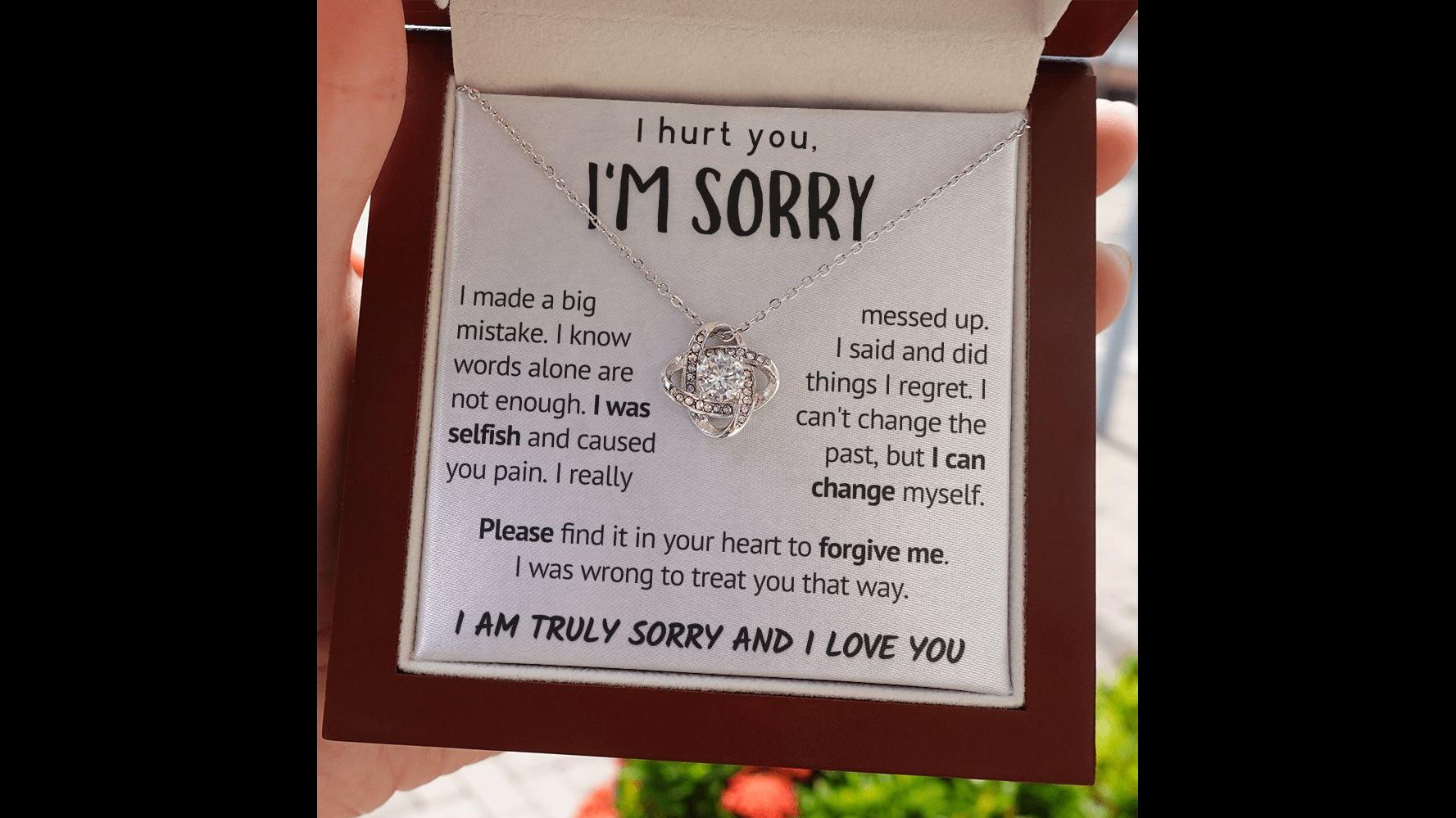 Tell Your Loved One You’re Sorry with a Personalized Apology Necklace ...