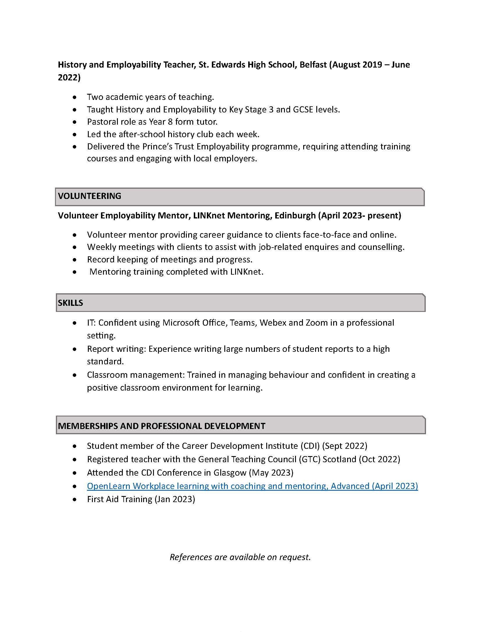 CV Guide by studentfutures - Issuu
