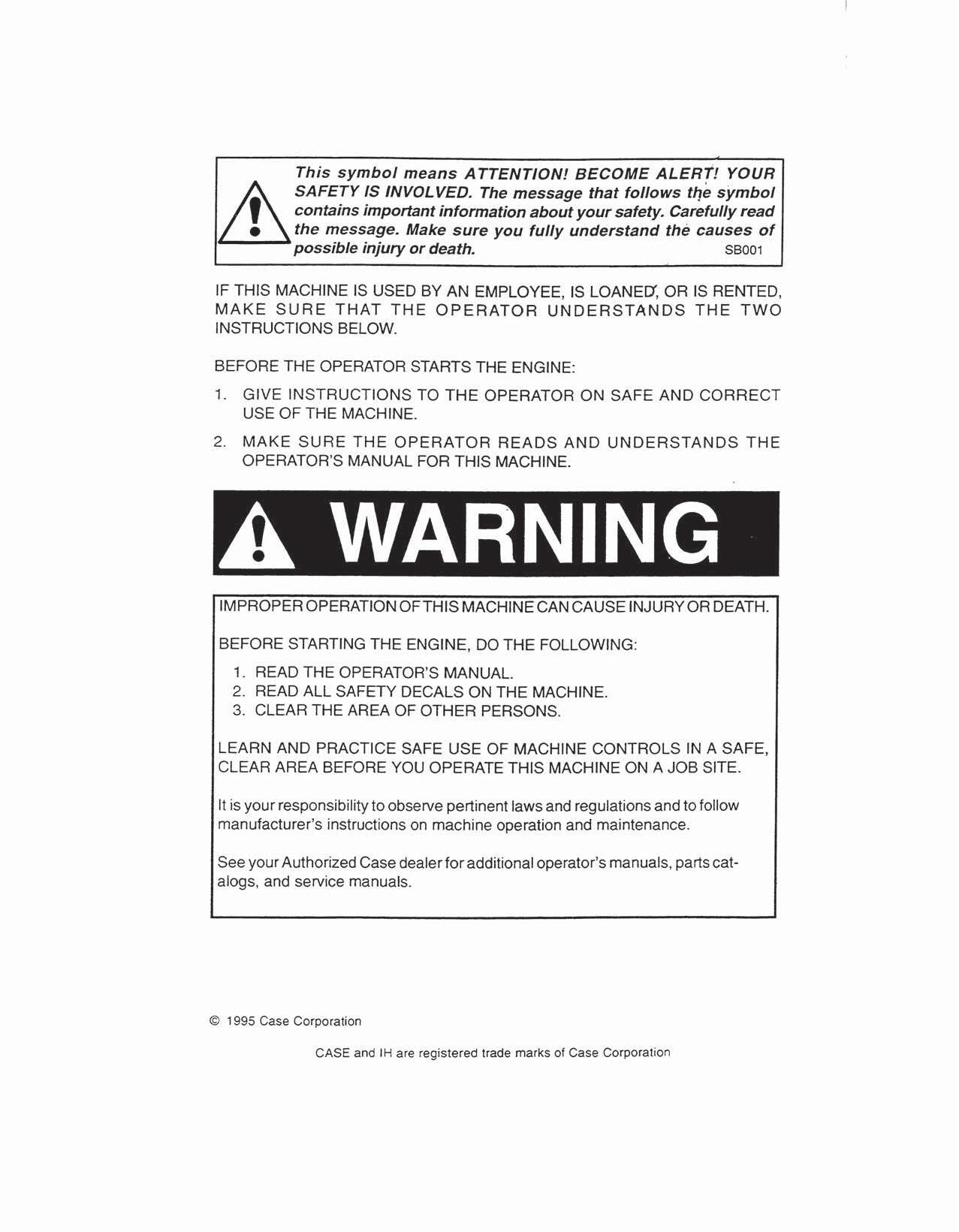 Case IH 5120 Tractor (Pin.JJF1005939 & After) Operator’s Manual Instant ...