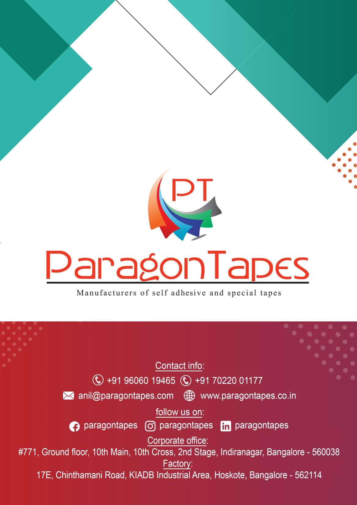 Paragon Tape - Industrail Adhesive tape manufacturers by paragontapes ...
