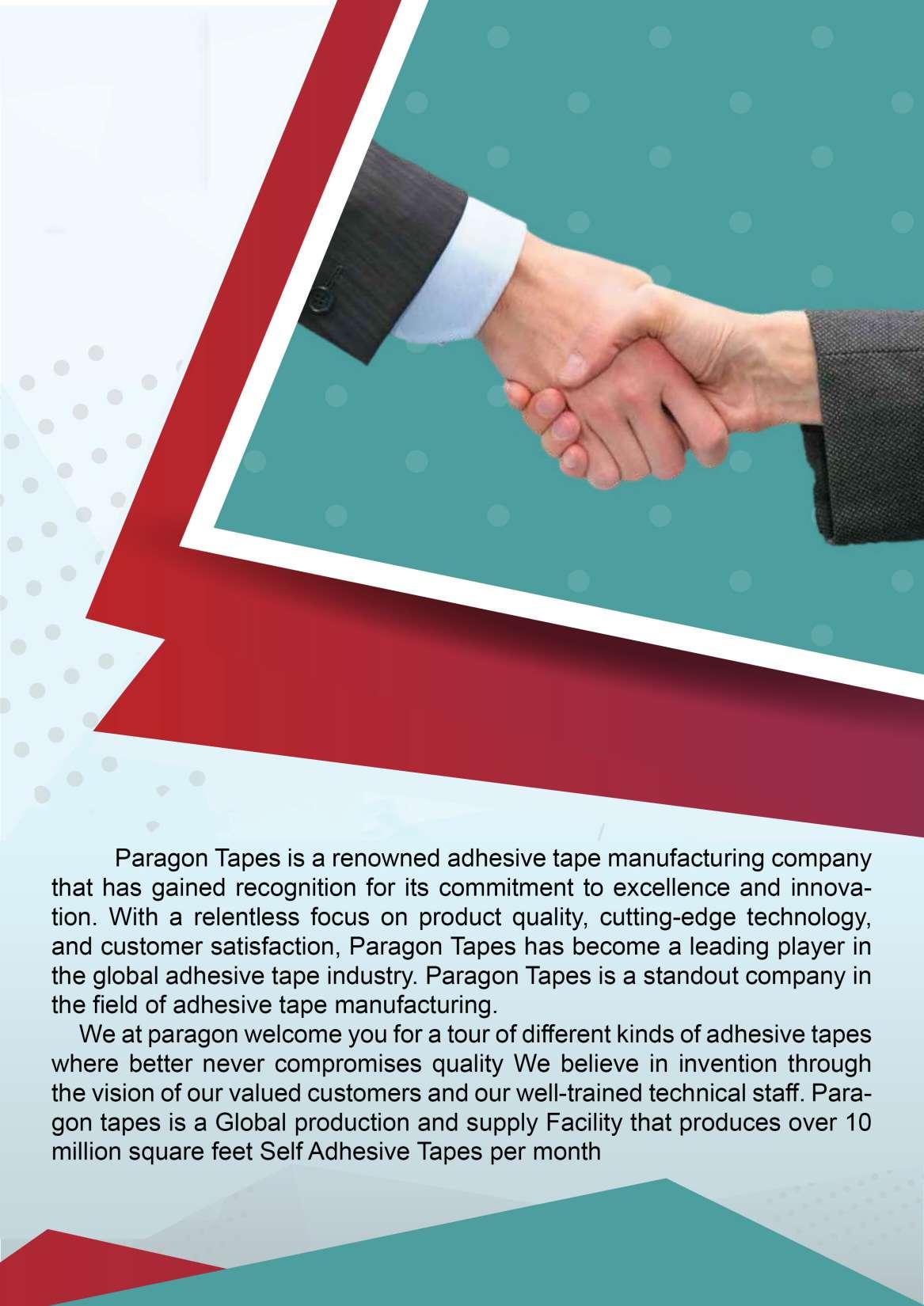 Paragon Tape - Industrail Adhesive tape manufacturers by paragontapes ...