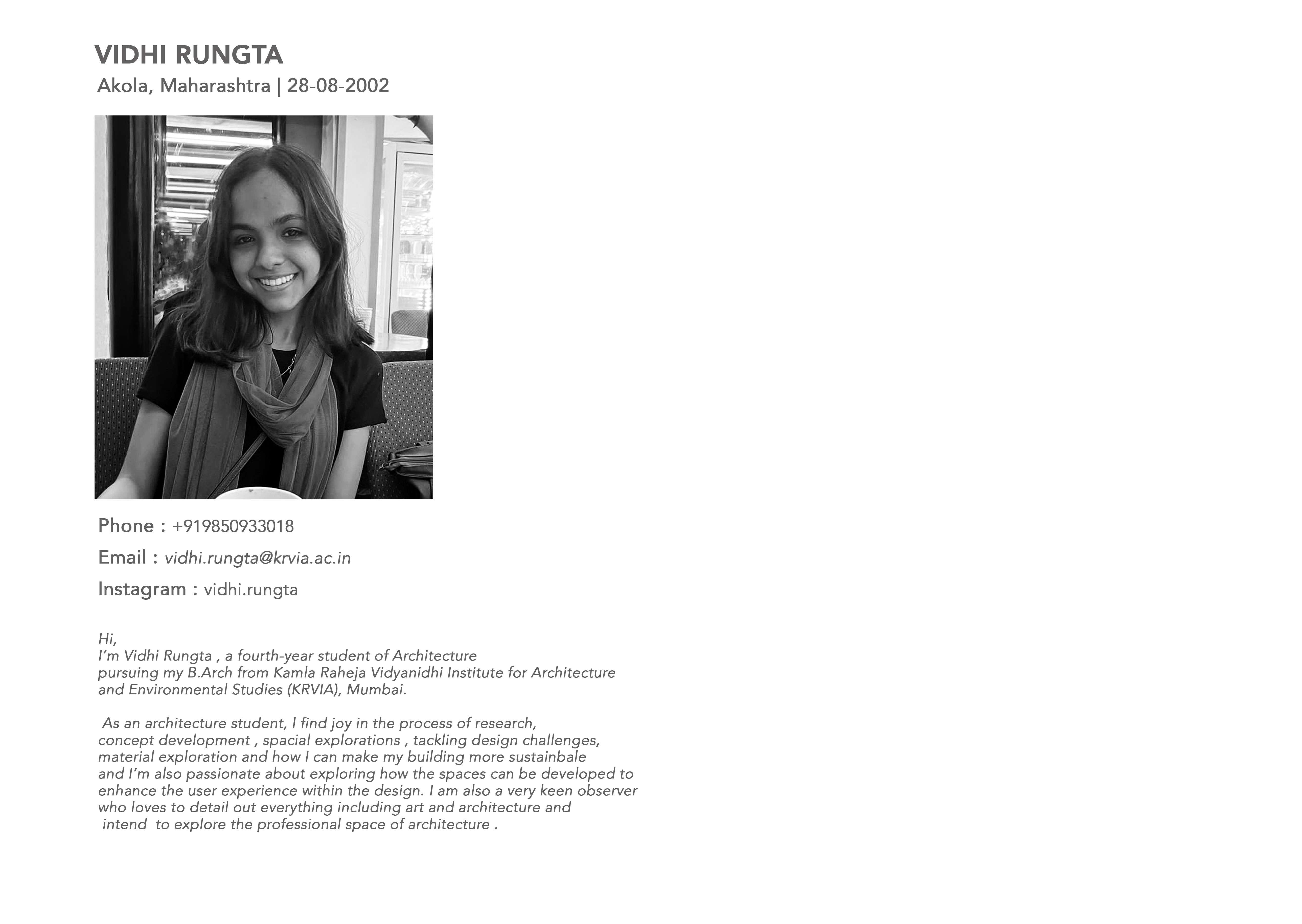 Architecture Portfolio | Vidhi Rungta | KRVIA by Vidhi Ashish Rungta ...